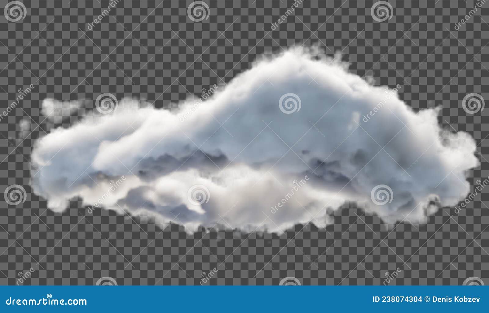 Vector Illustration. Fluffy Cloud or Haze on a Transparent Background ...