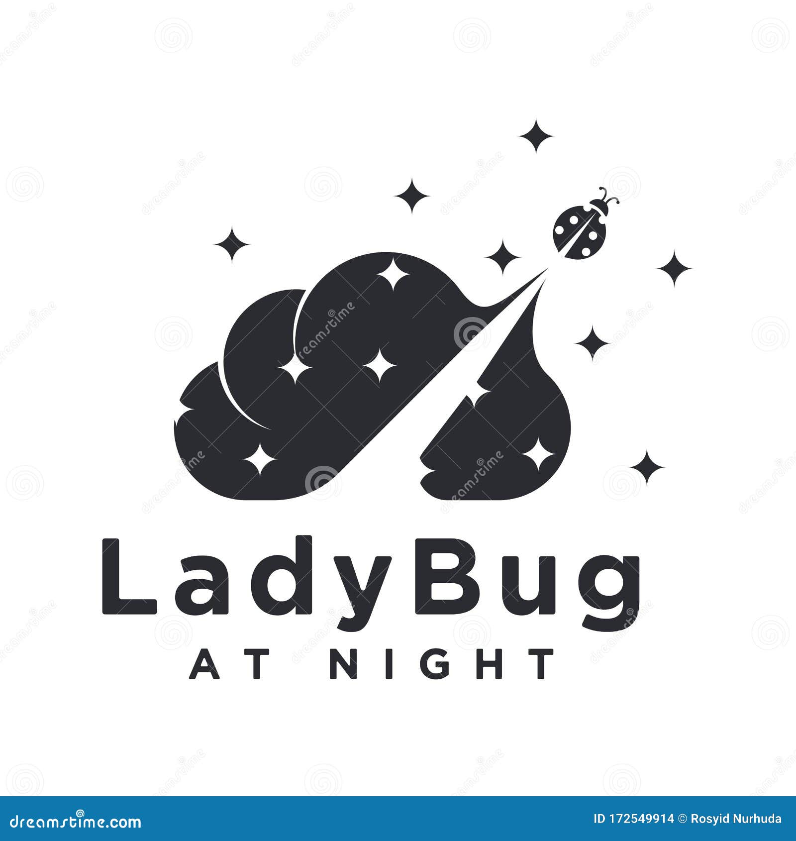 Vector Illustration of a Flying Bug at Night Stock Vector ...