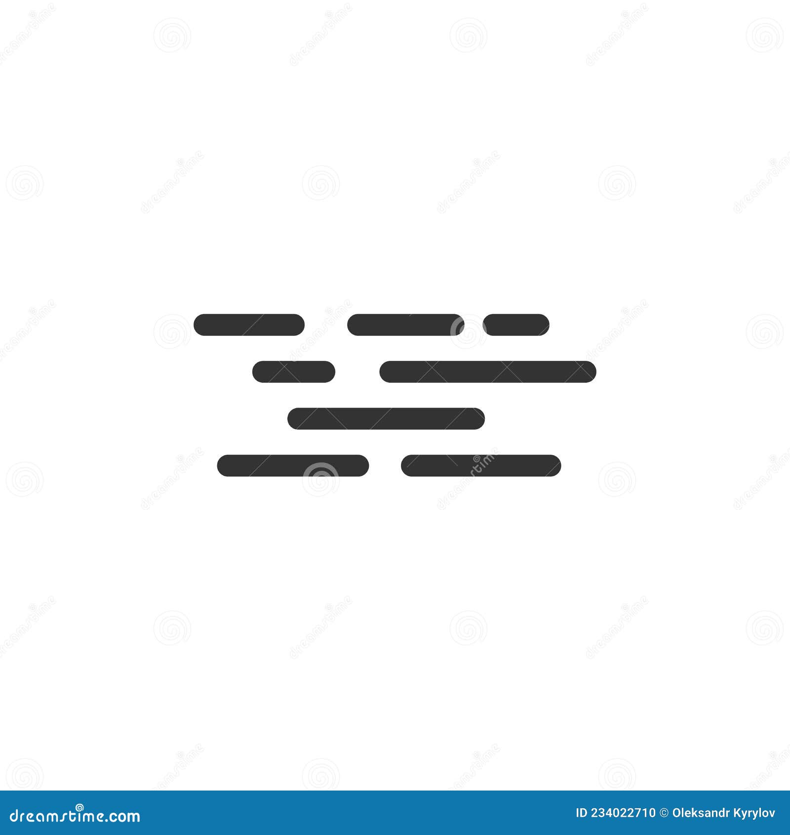 Vector Illustration of a Fog. Stock Vector Illustration Isolated on ...