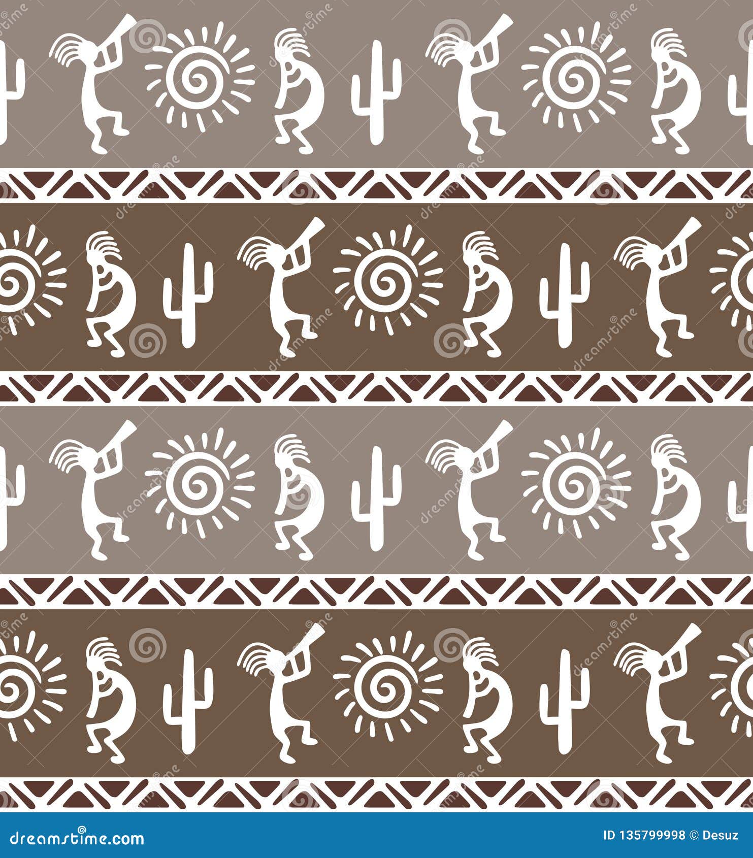 American Pattern. Ethnic Seamless Ornament. Stock Vector - Illustration ...