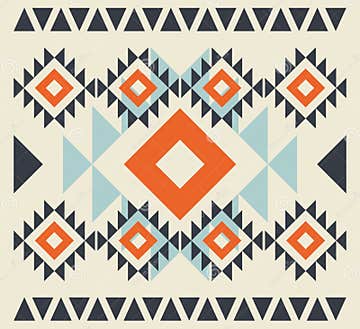 American Pattern. Geometric Ornament. Stock Vector - Illustration of ...
