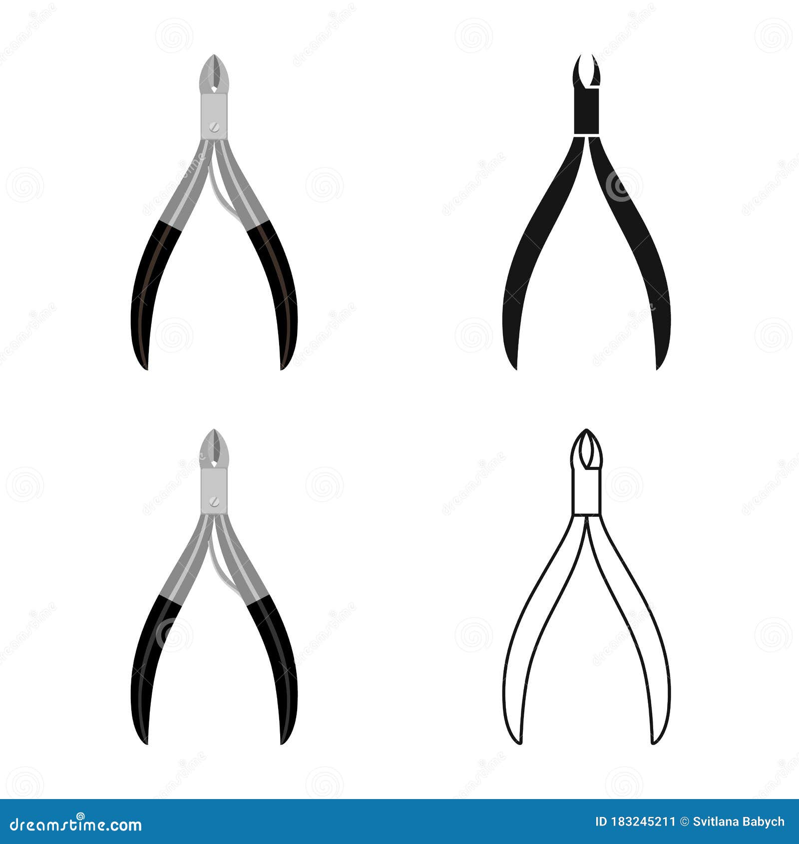 Vector Illustration of Forceps and Spa Symbol. Graphic of Forceps and ...