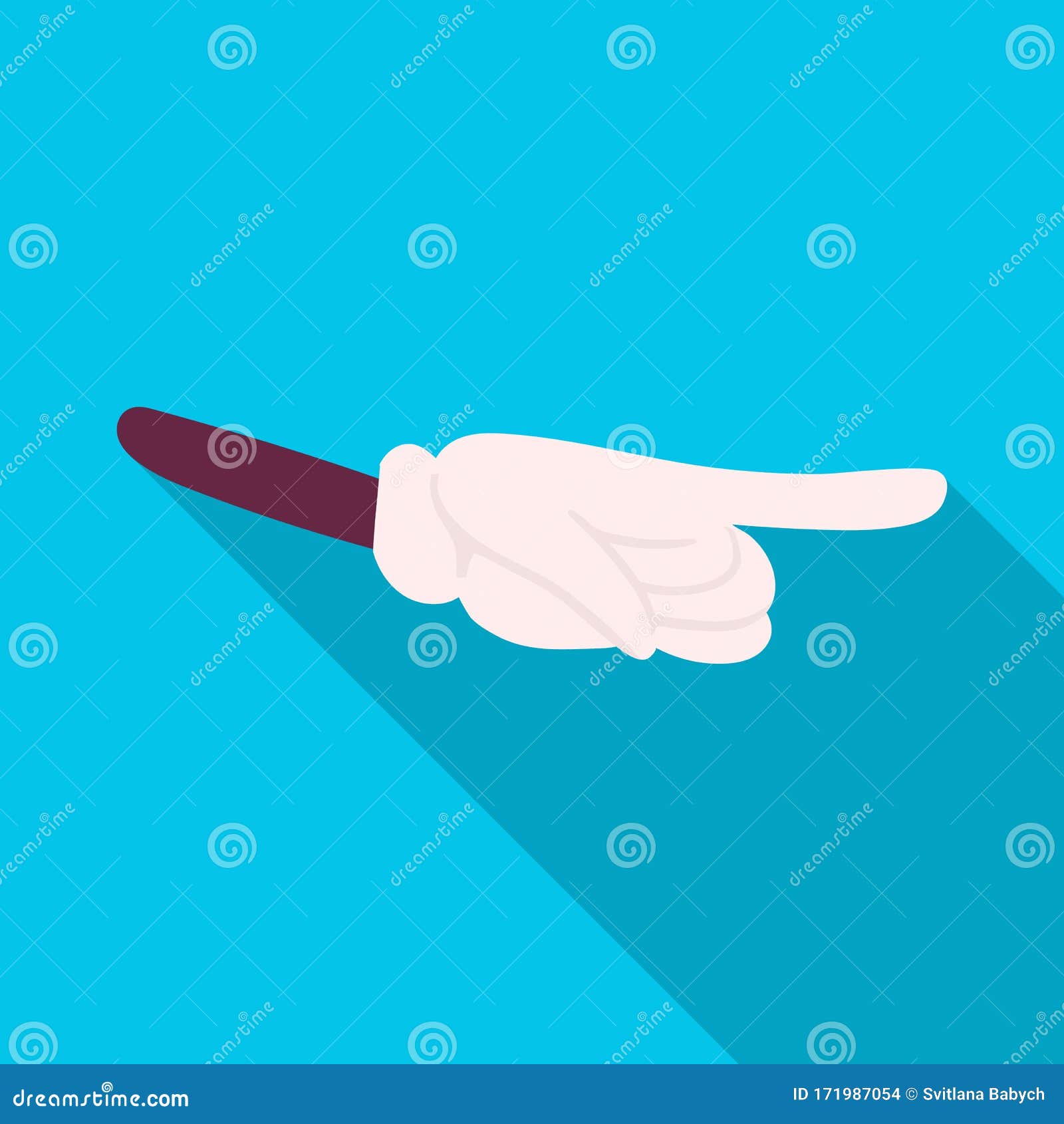 Vector Design of Forefinger and Hand Symbol. Graphic of Forefinger and ...