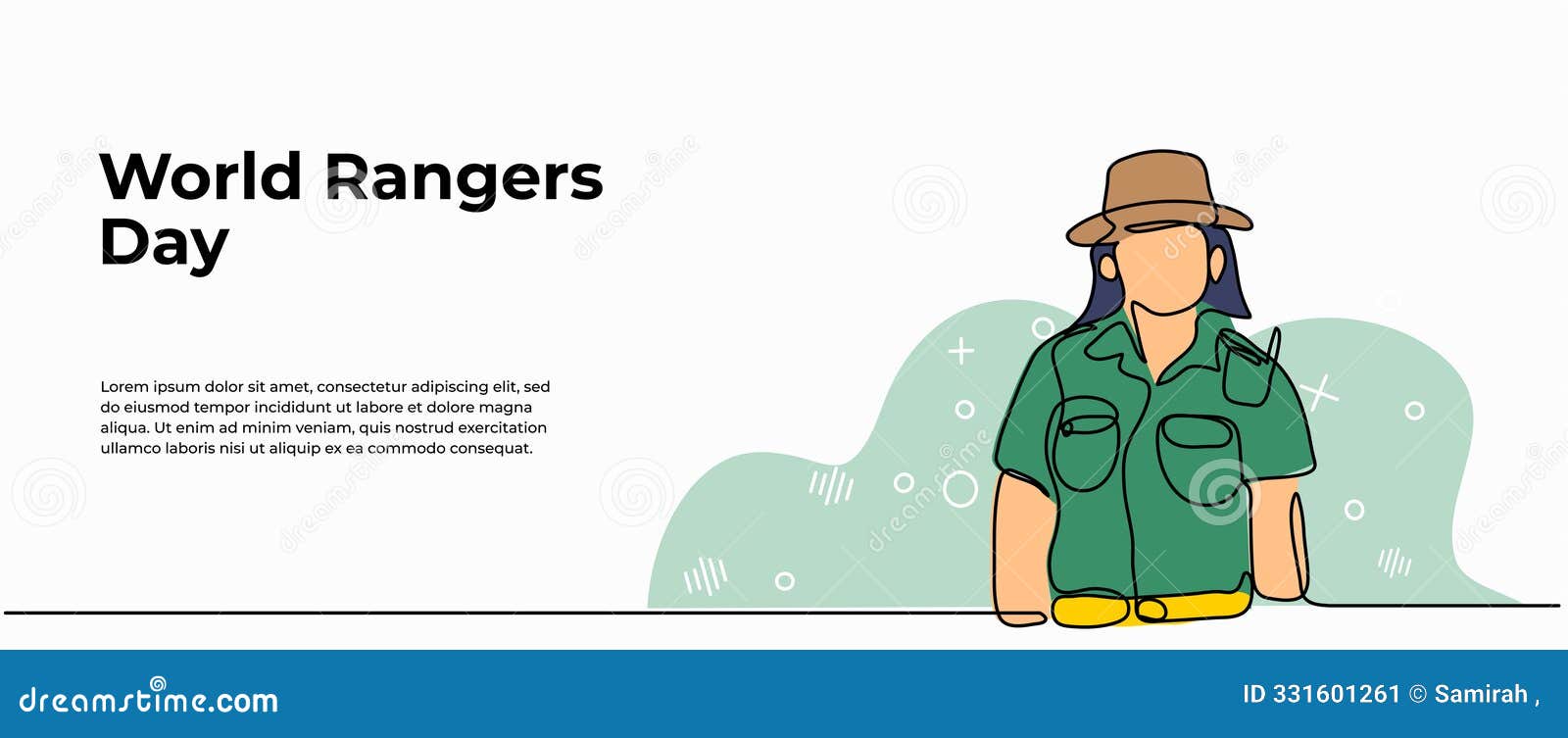 Vector Illustration Of Forest Ranger | CartoonDealer.com #331601261