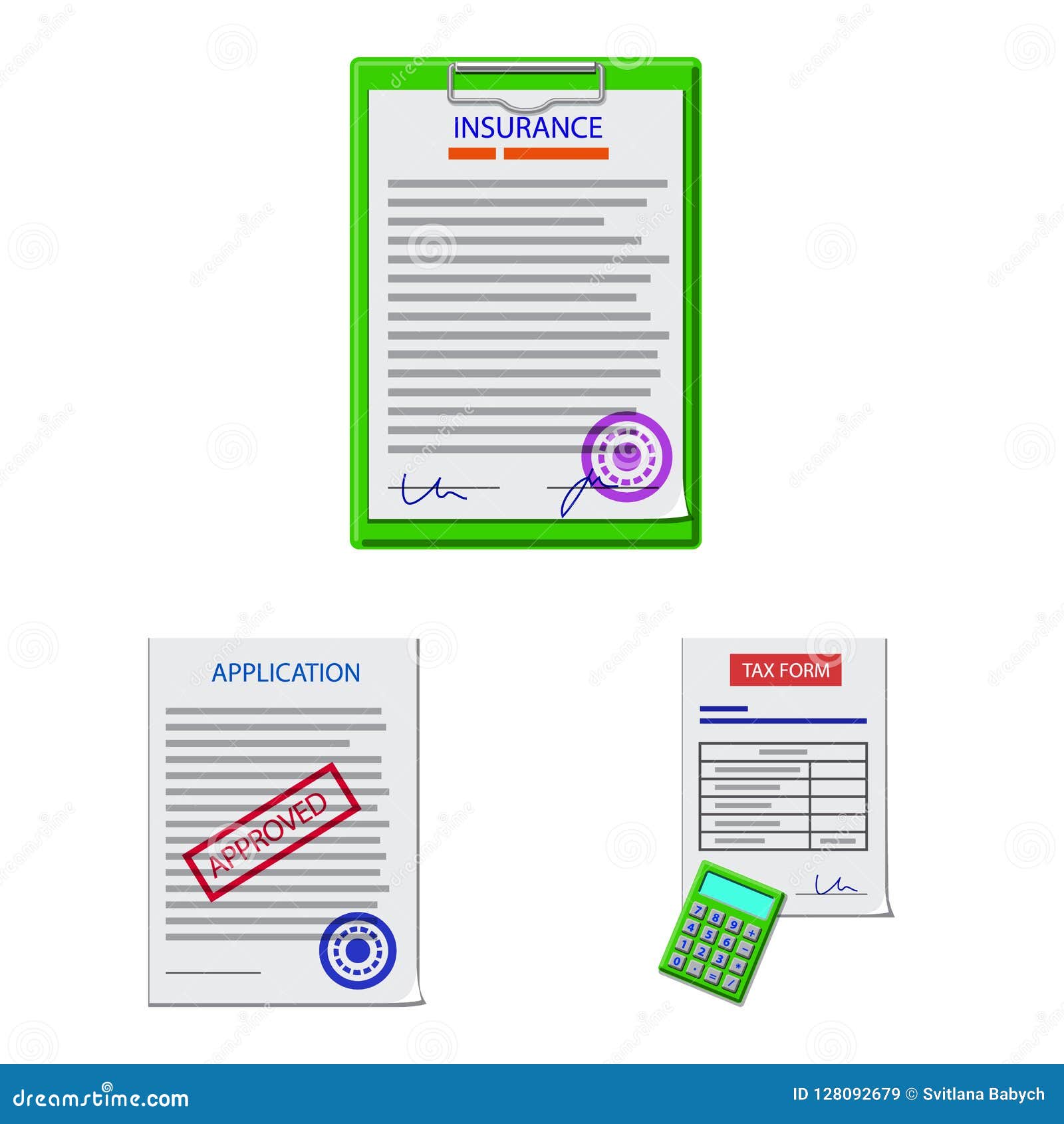 Vector Design of Form and Document Icon. Set of Form and Mark Vector ...
