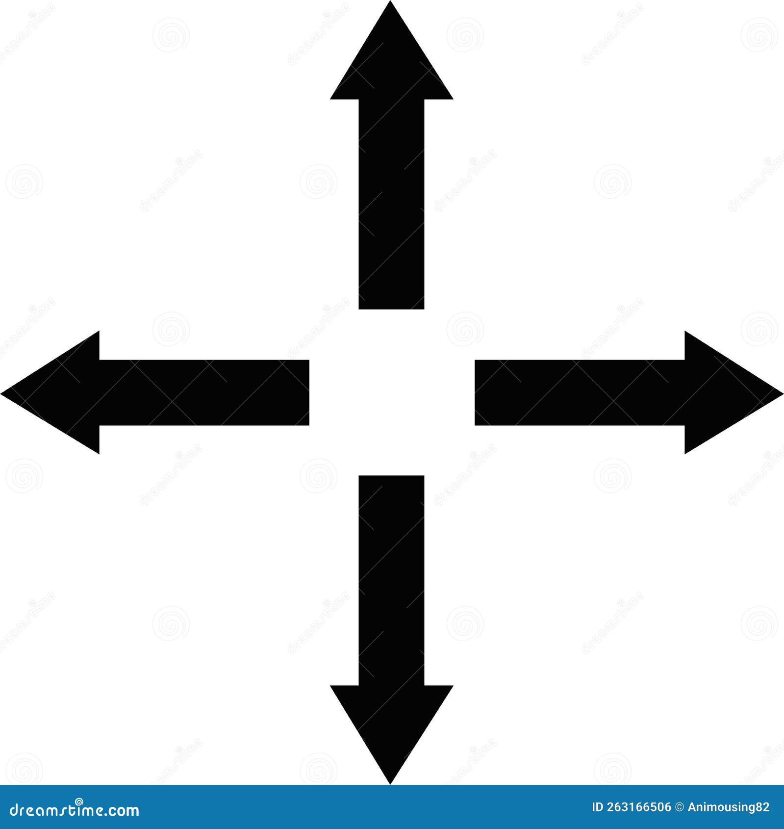 Vector Four Arrows Pointing Up, Down, Right and Left Stock Vector ... Vector Four Arrows Pointing Up, Down, Right and Left Stock Vector ...