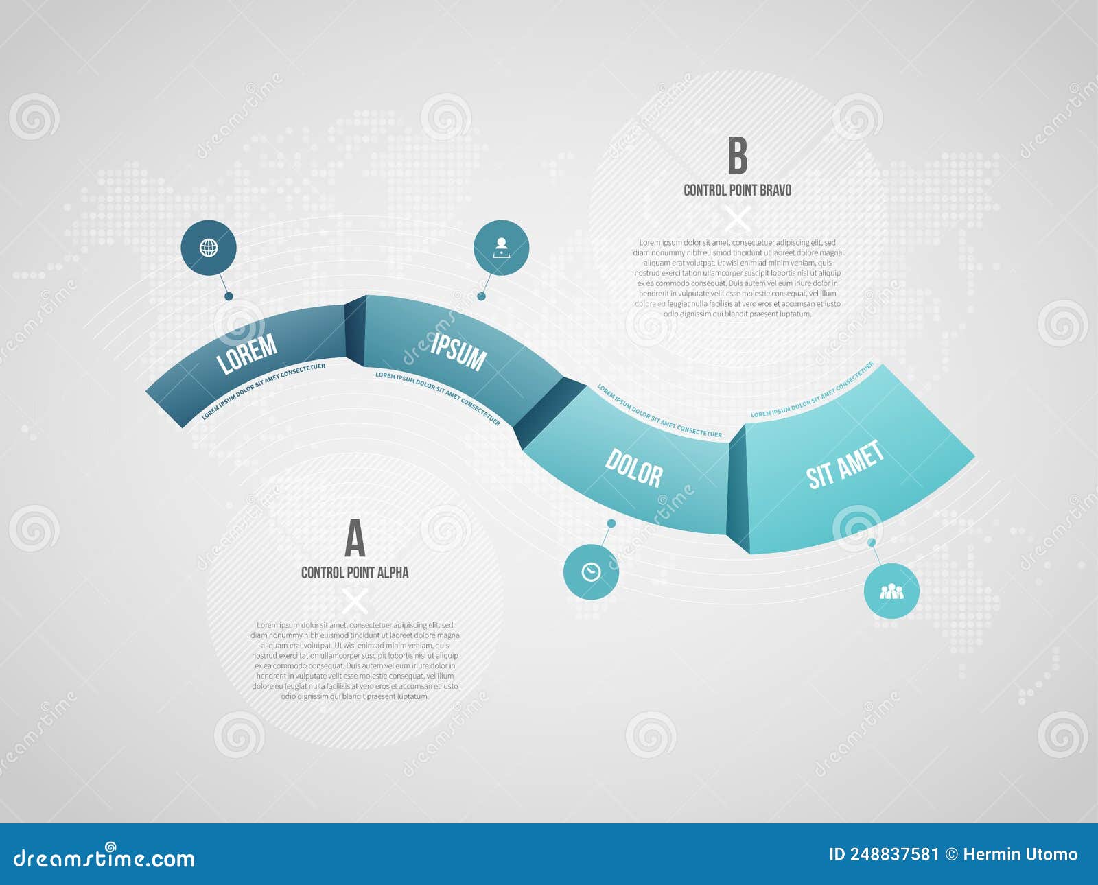 Four Steps Infographic stock vector. Illustration of statistic - 248837581