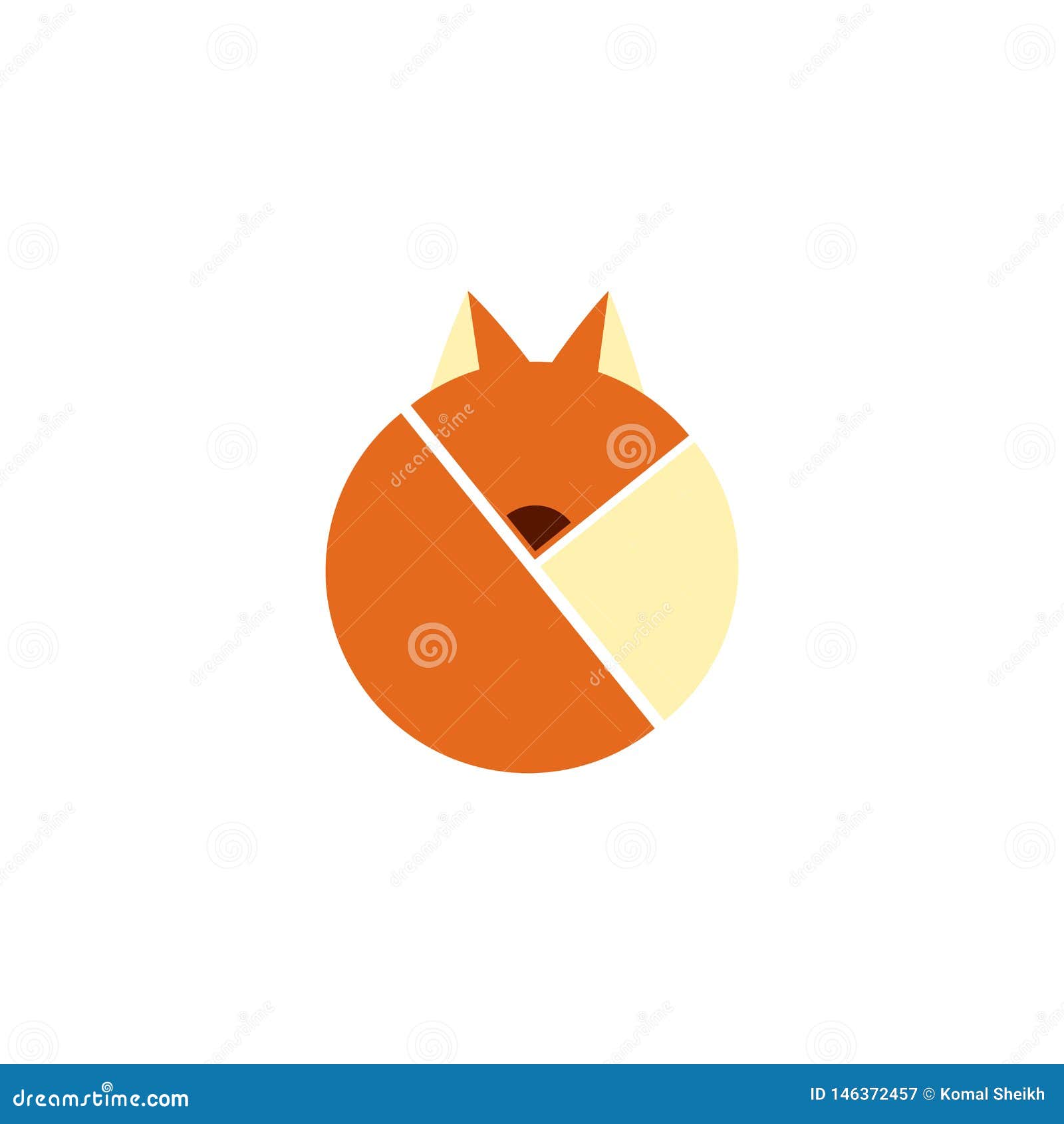 Vector Logo Minimal Fox Logo Design Illustration Stock Vector ...