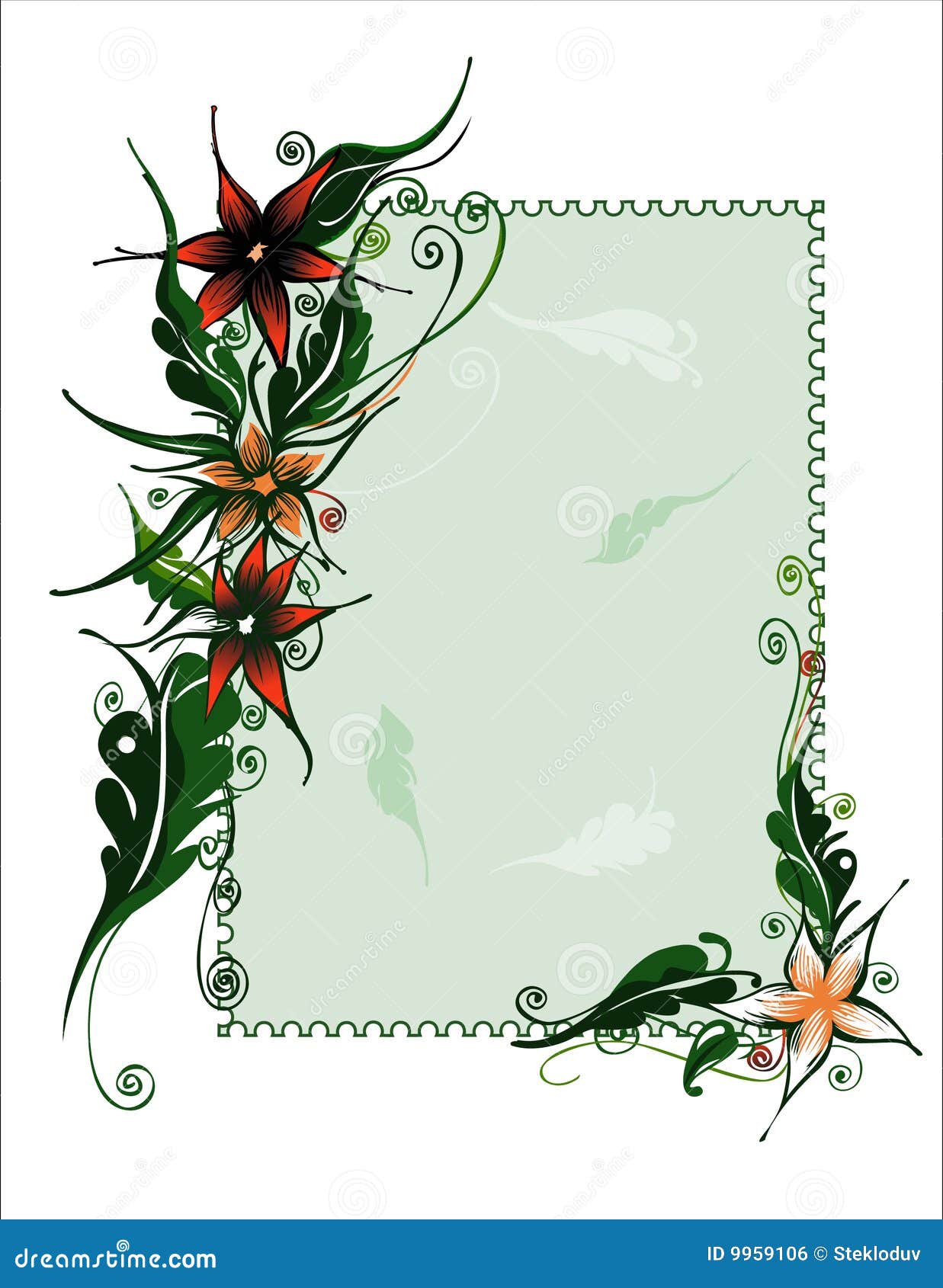 Vector illustration. Frame stock vector. Illustration of space - 9959106