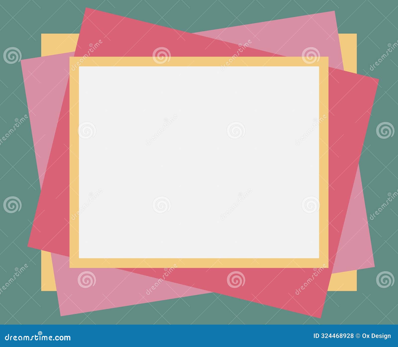 Vector Illustration Frame or Border of Colorful Rectangles. Empty Space ...