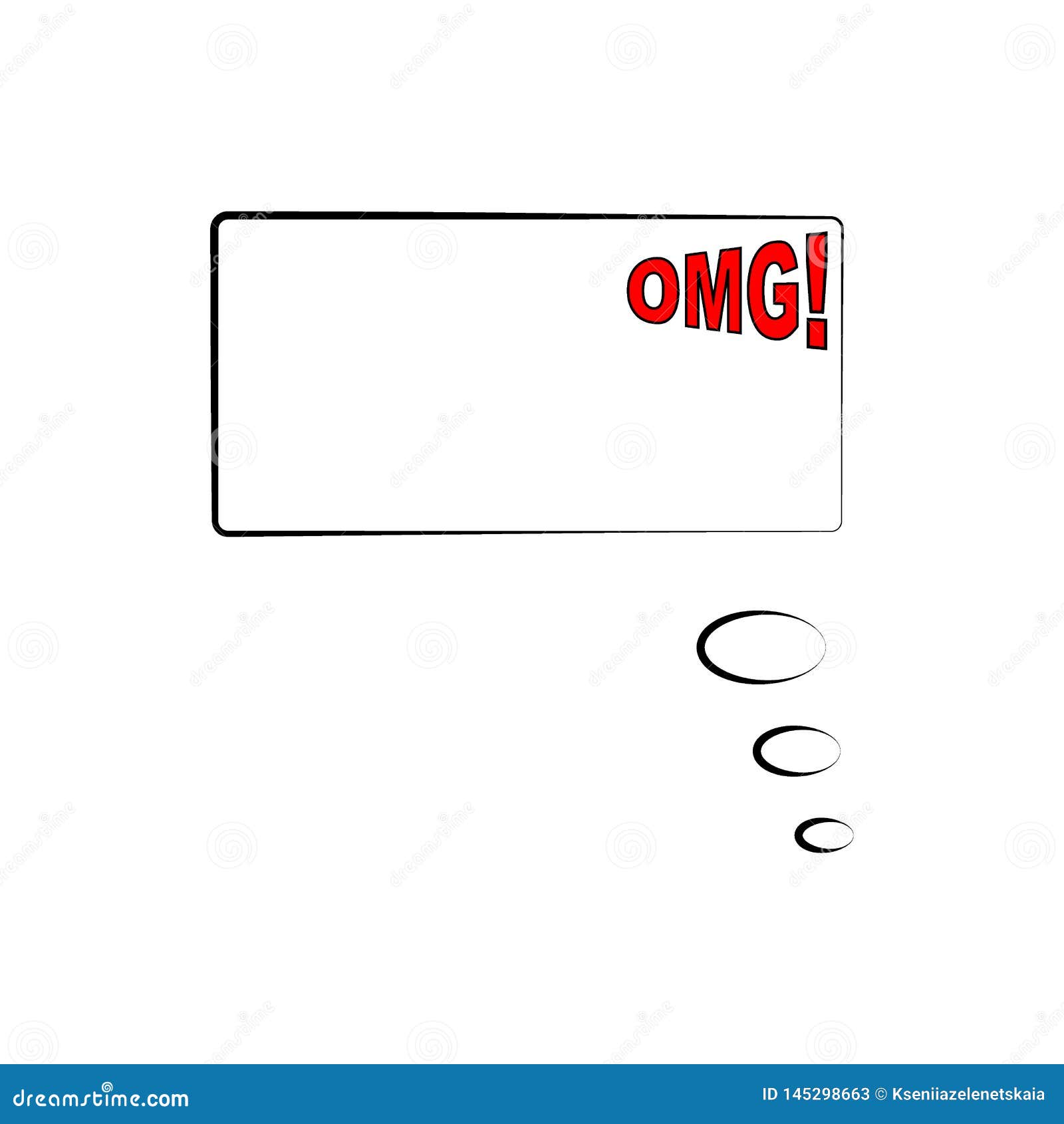 Vector Illustration. Frame Template in Comic Pop Art Style Isolated on ...