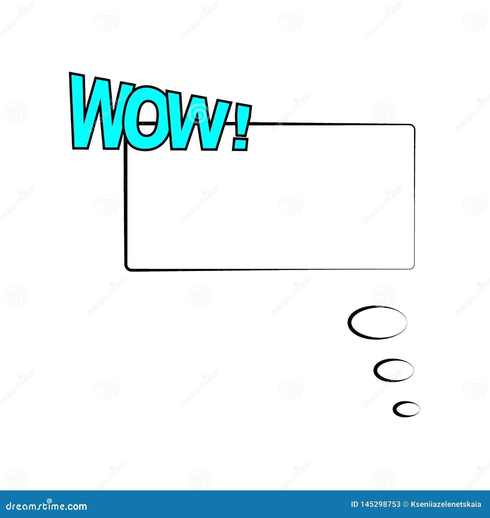 Vector Illustration. Frame Template in Comic Pop Art Style Isolated on ...