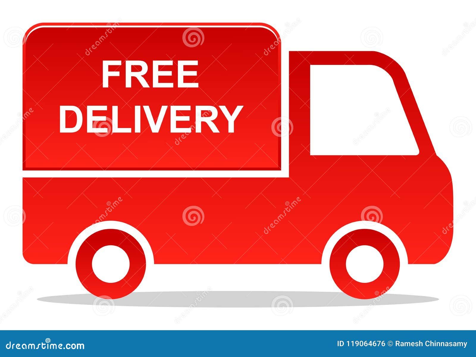 Free delivery button stock vector. Illustration of button - 119064676