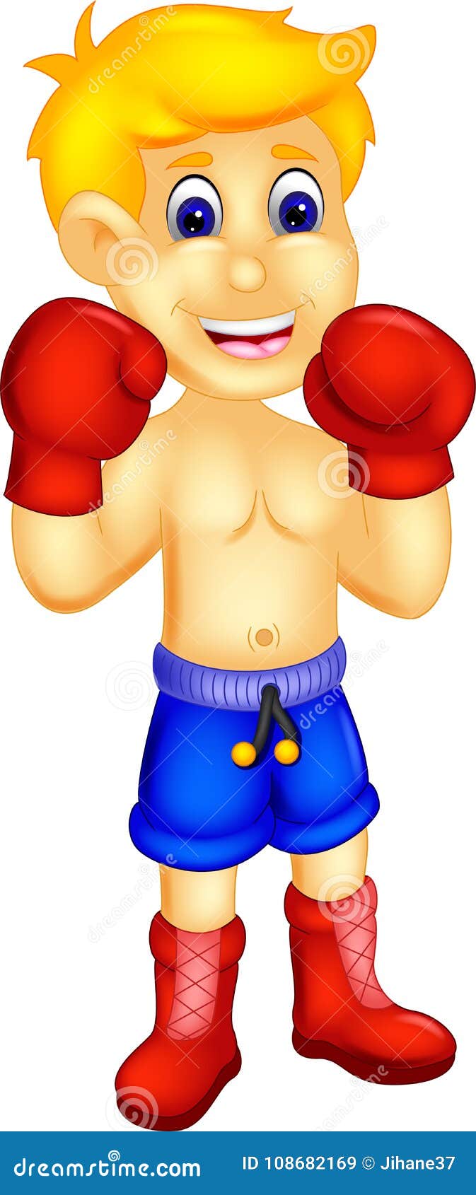 Funny Boxing Cartoon