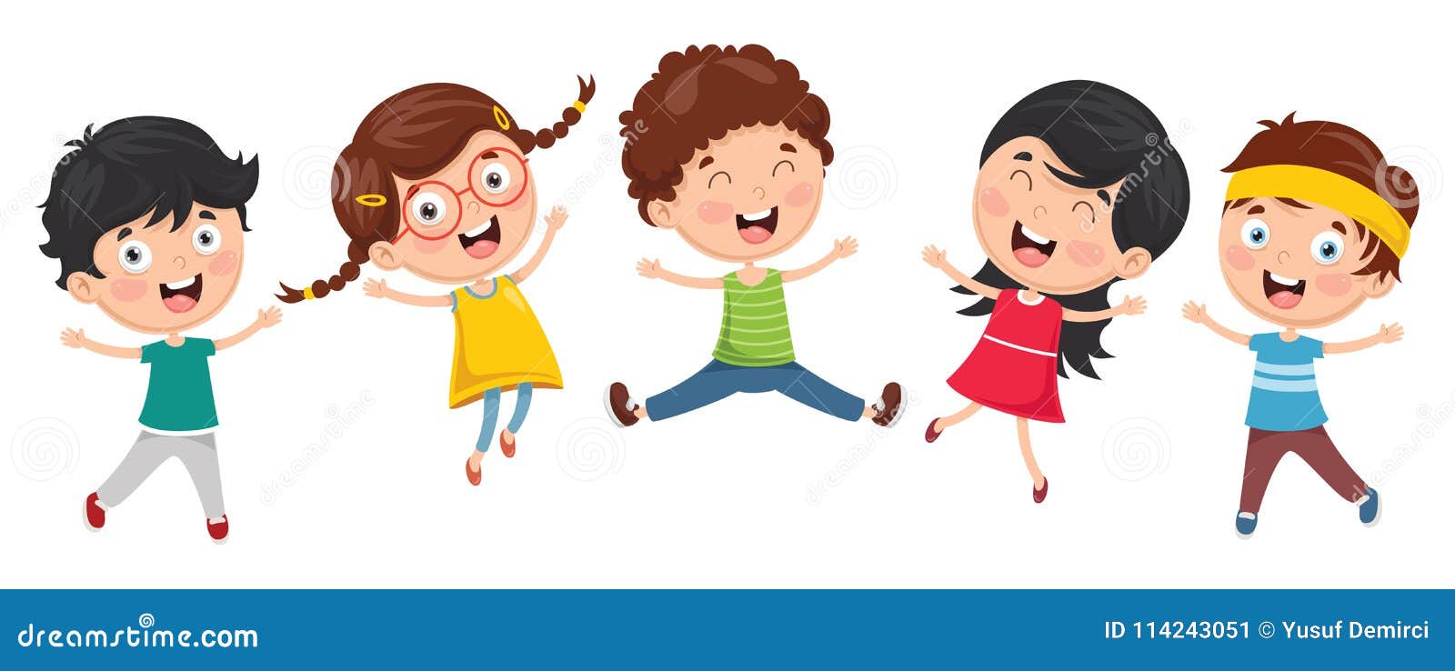 Kids Playing Outside Animated