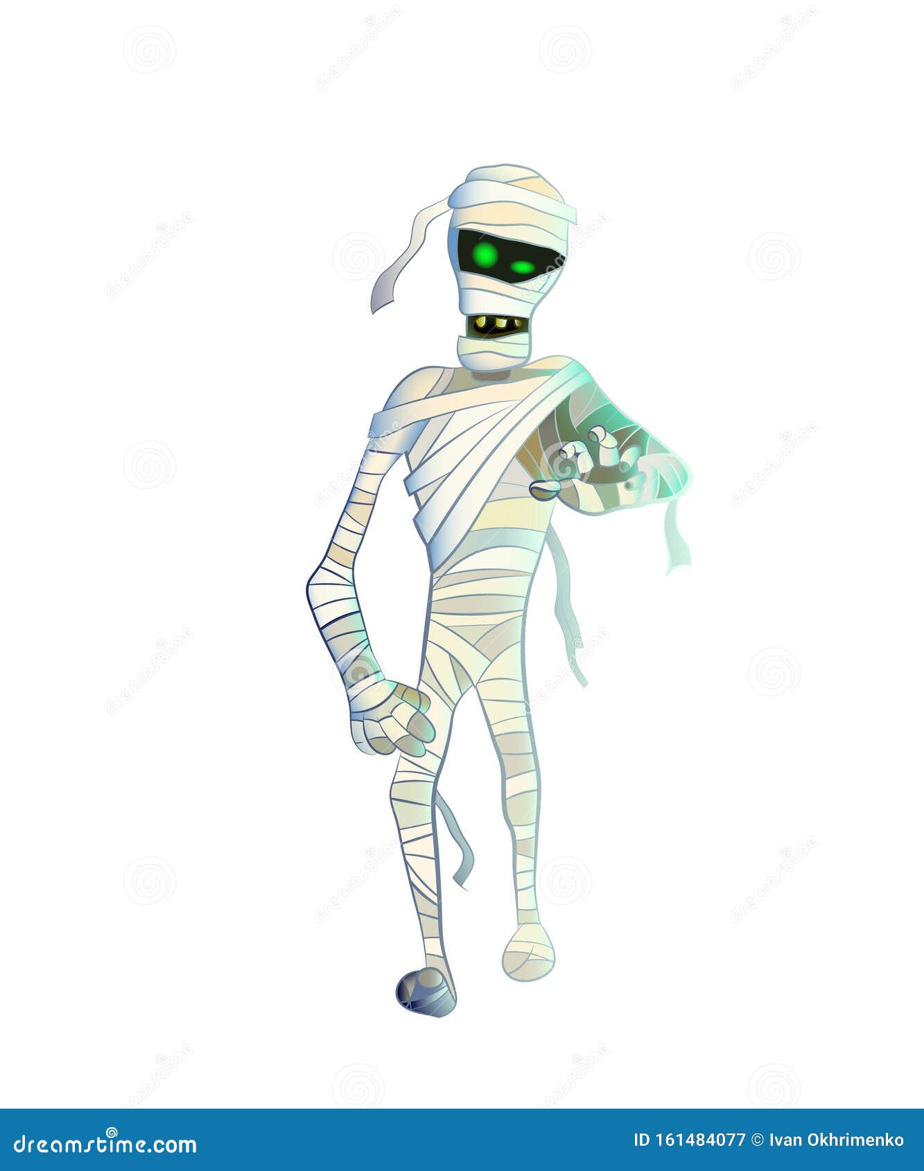 Funny Mummy Walks Through Museum On Full Moon. Find 7 Differences. Game ...