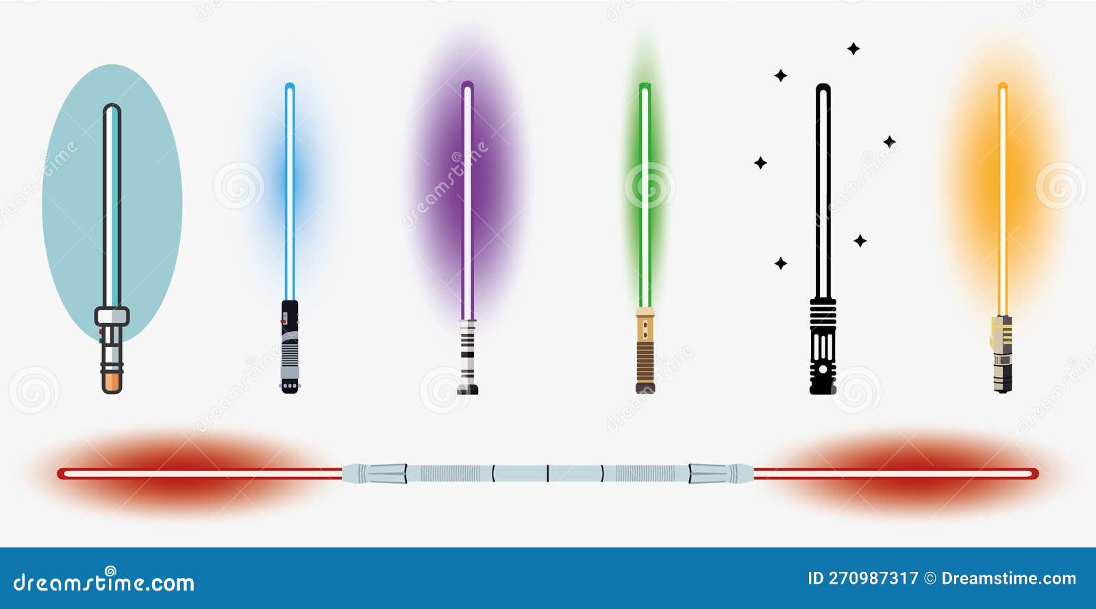 Vector Illustration of the Future Swords Stock Vector - Illustration of ...