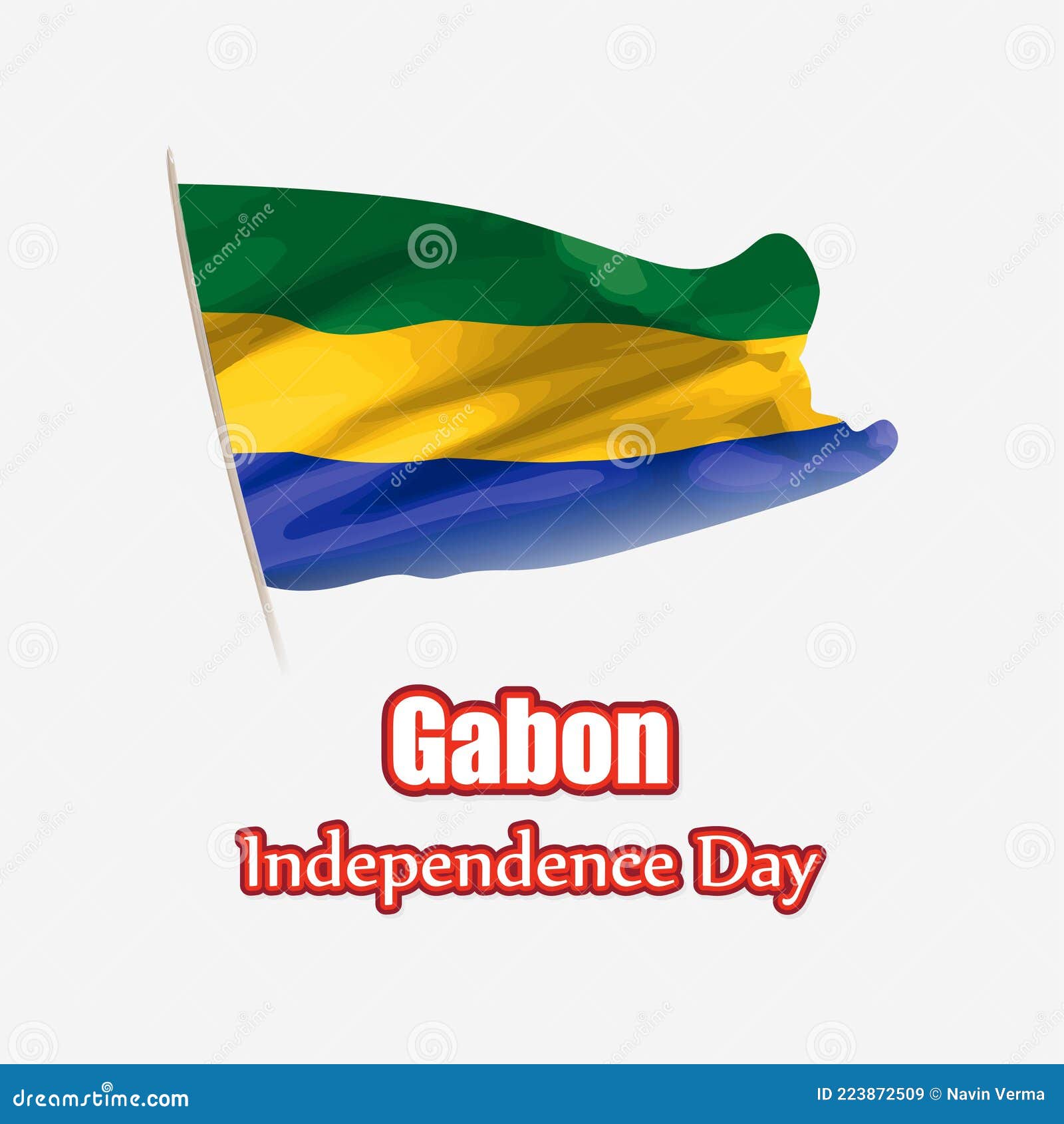 Vector Illustration for Gabon Independence Day Stock Vector ...