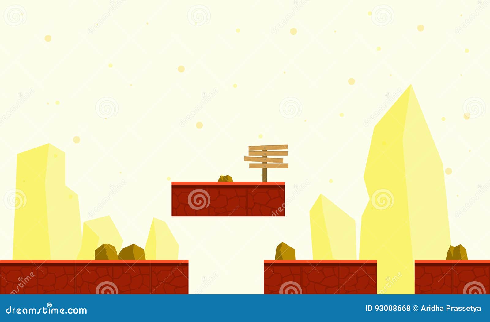 Vector Illustration Game Background Style Stock Vector - Illustration ...
