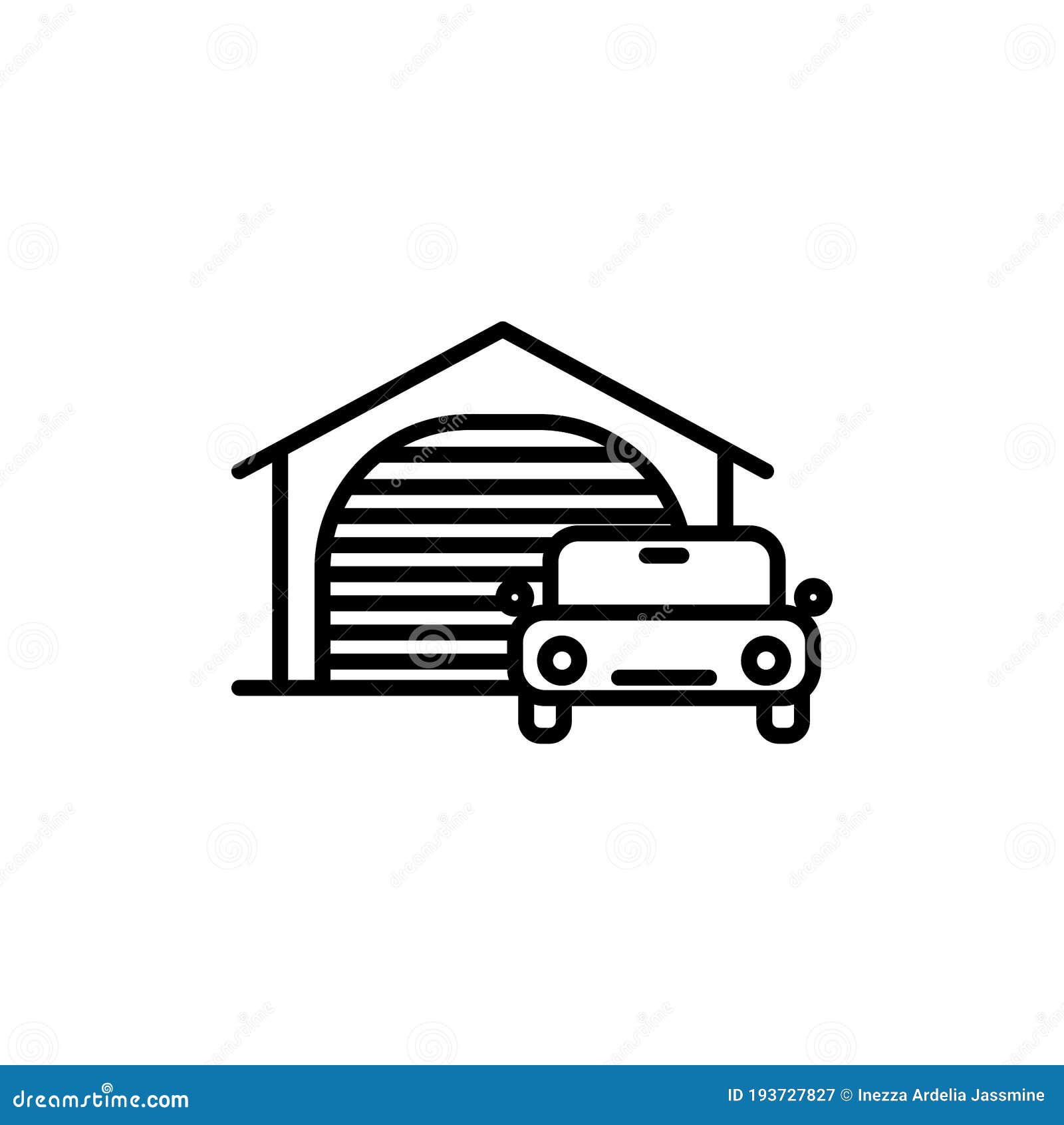 Garage Icon Design Template Vector Stock Vector - Illustration of ...
