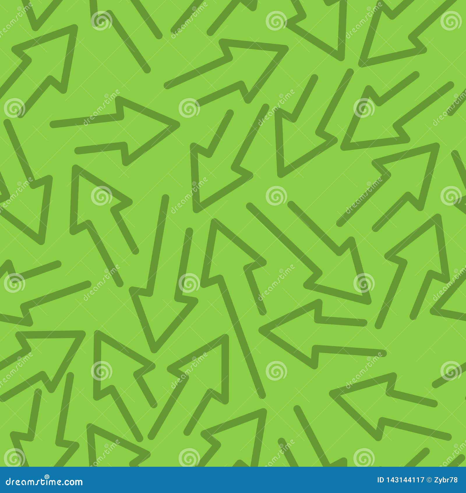 Geometric Seamless Pattern with Arrows in Different Directions Stock ...