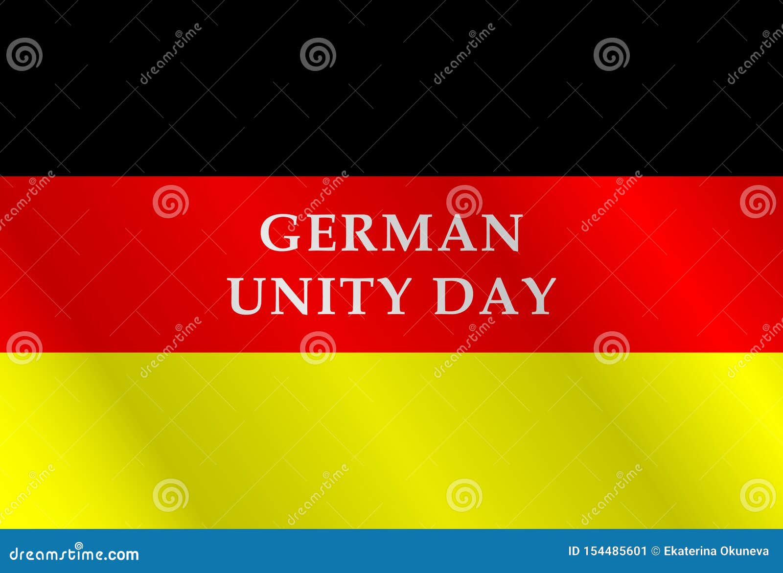 Vector Illustration for German Unity Day. Stock Vector - Illustration ...