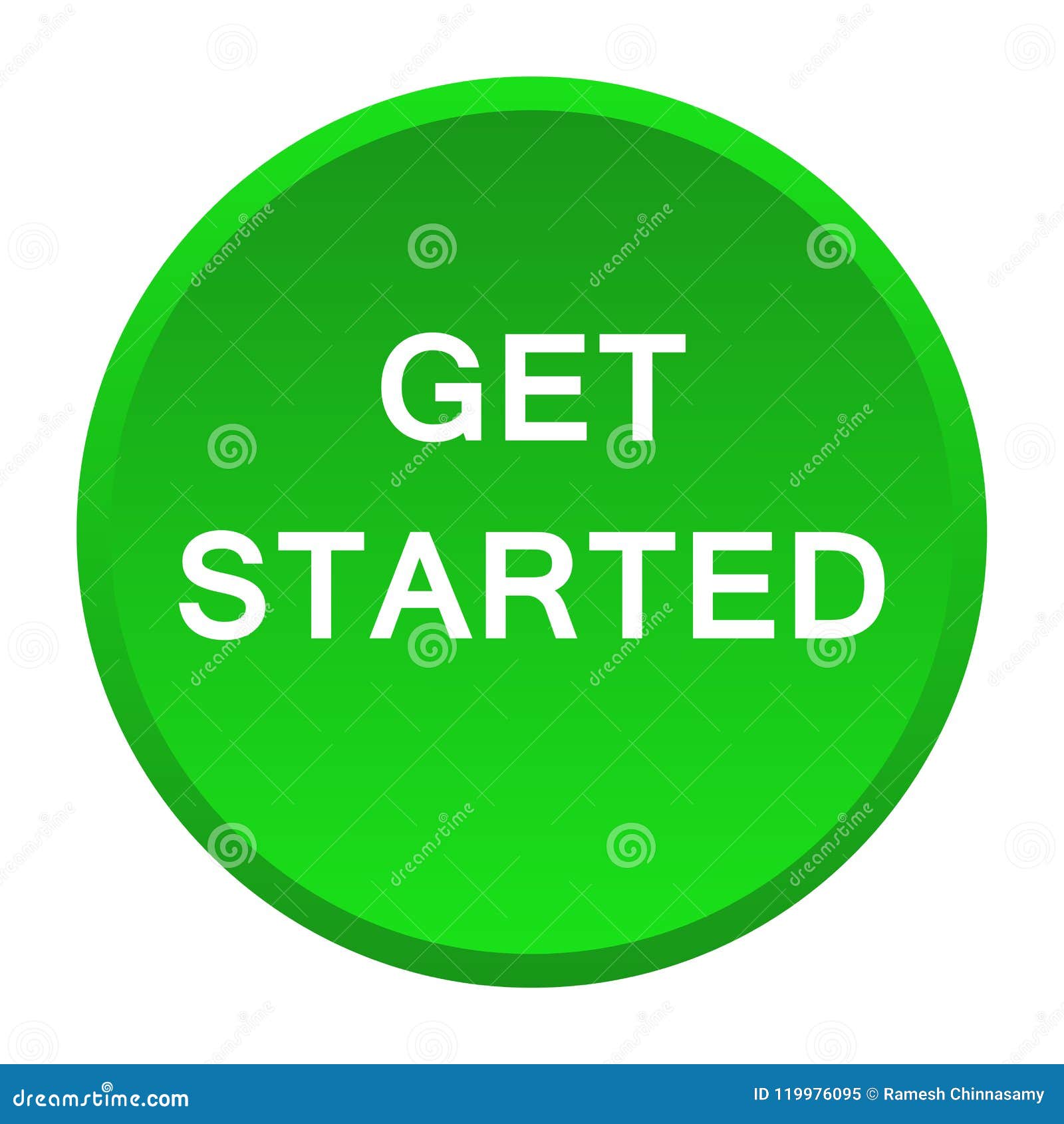 Get started button stock vector. Illustration of design - 119976095