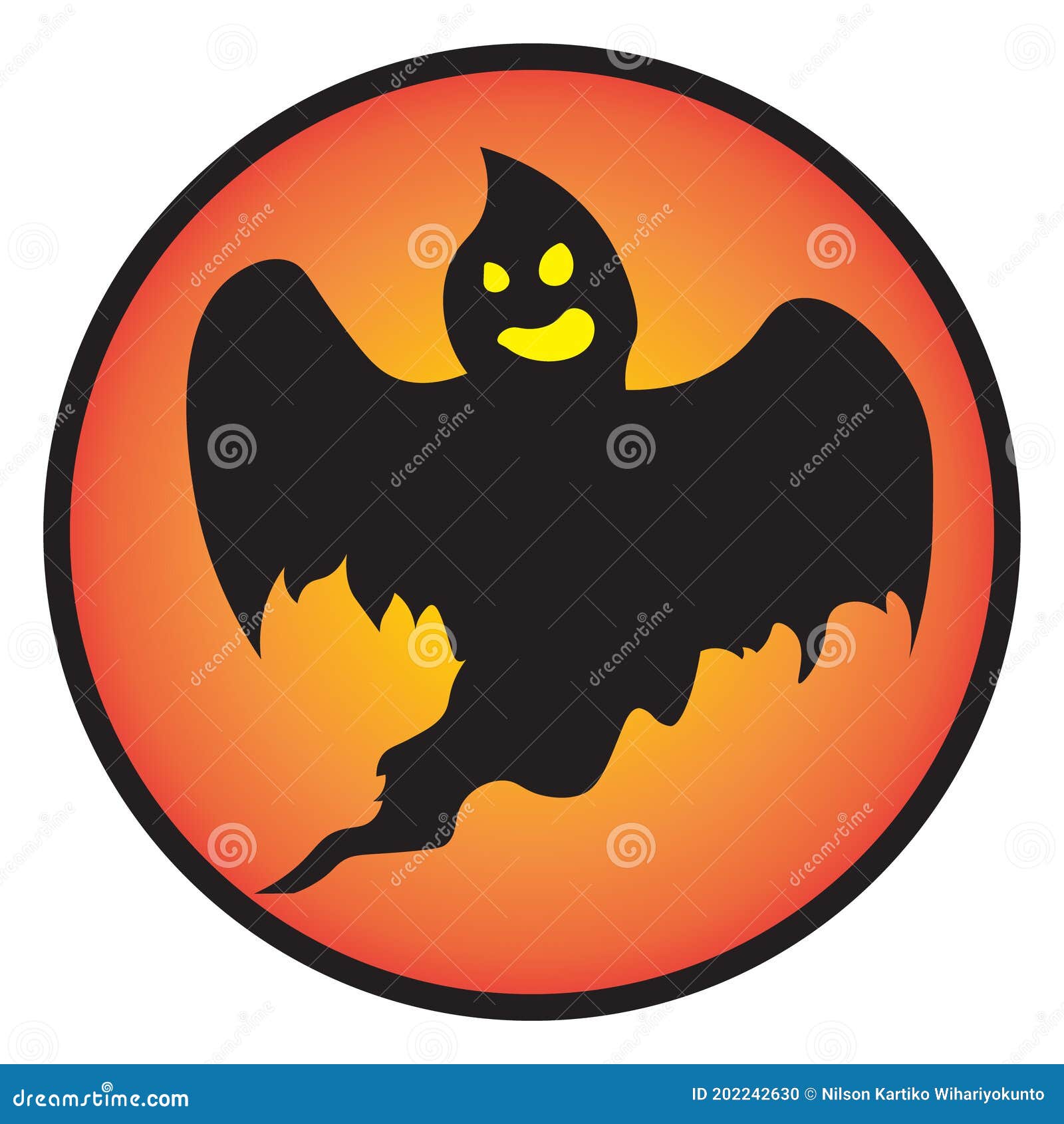 Vector Illustration of Ghost Symbol Graphics Stock Vector ...