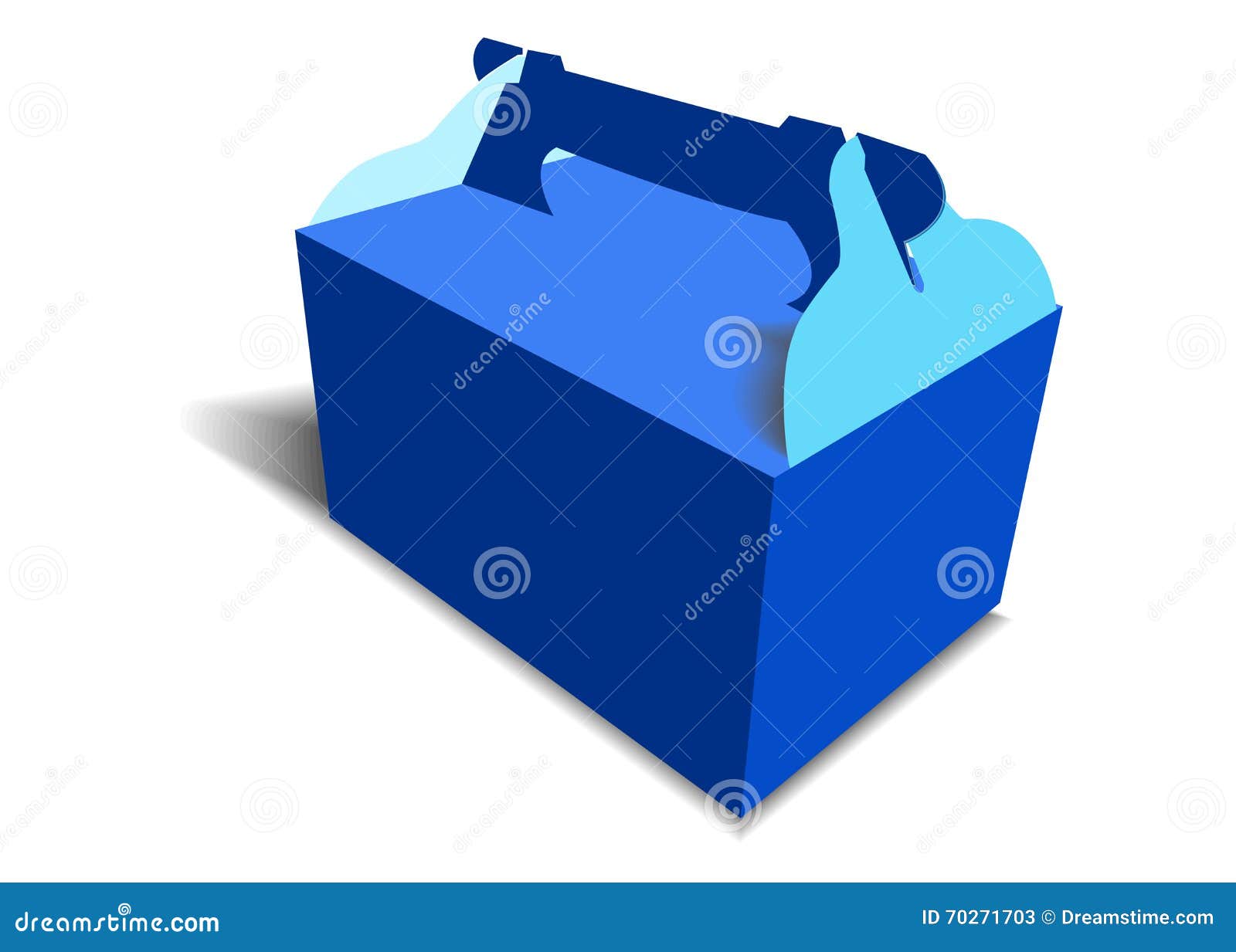 Vector Illustration of Gift Craft Box for Design. Stock Illustration ...