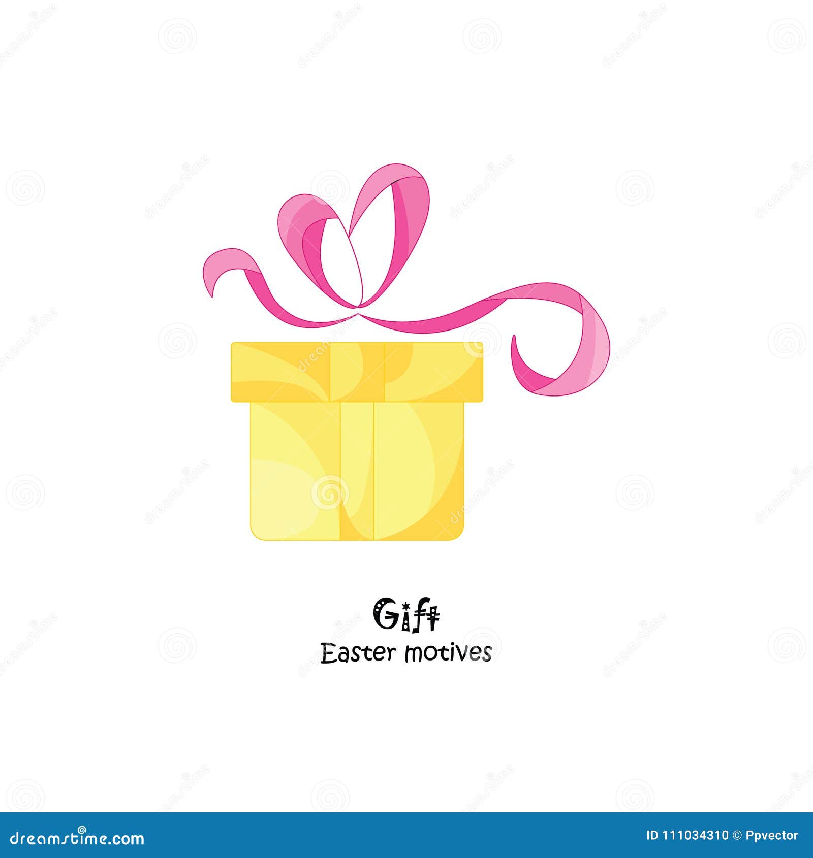 Vector Illustration. Gift Sign Stock Vector - Illustration of colorful ...