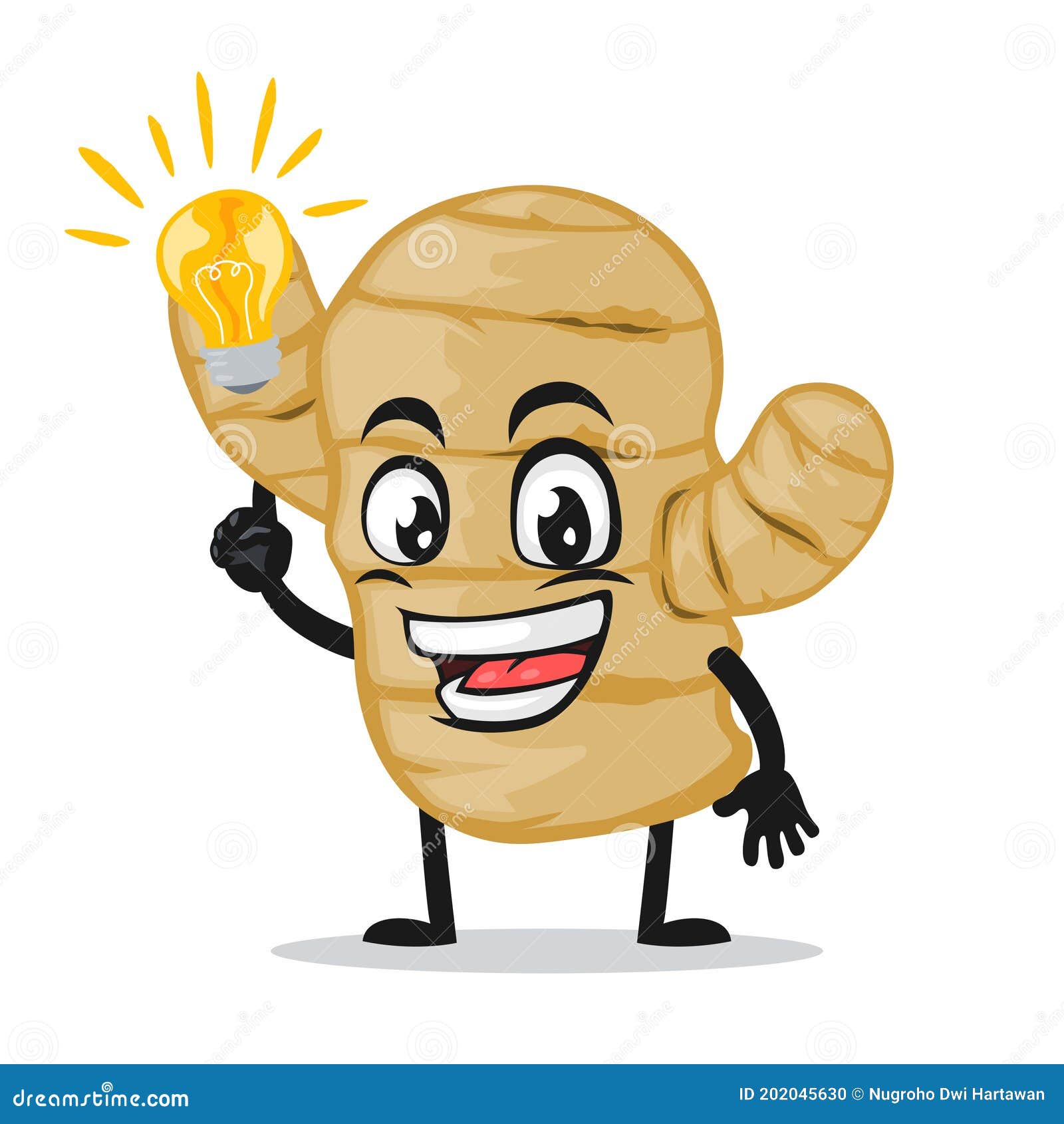 Vector Illustration of Ginger Mascot or Character Stock Illustration ...