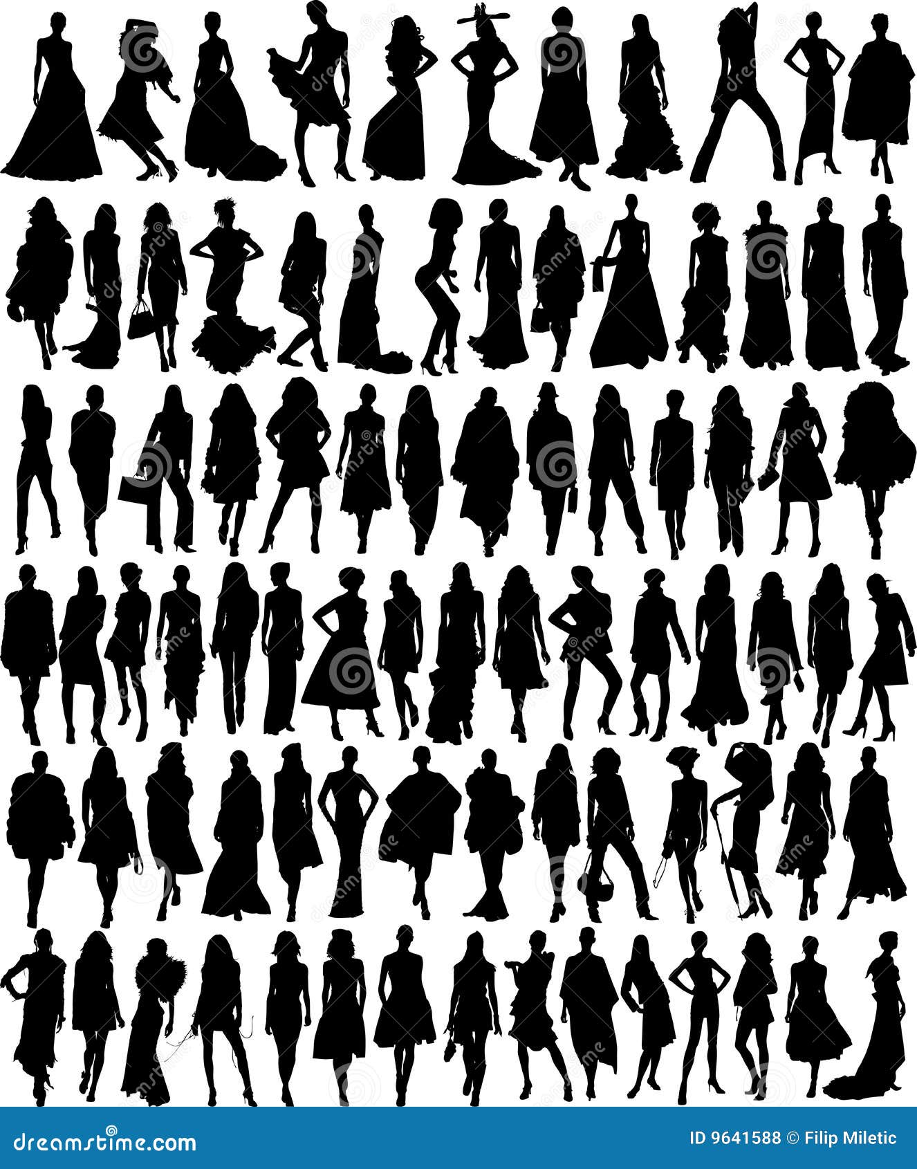 Female Models Vector | CartoonDealer.com #6284679