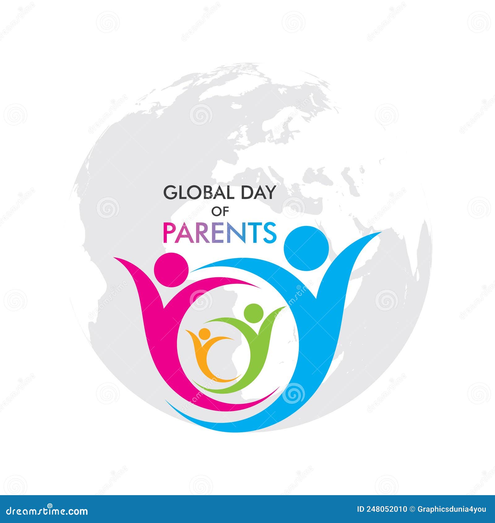 Vector Illustration of Global Parents Day Design Stock Vector ...
