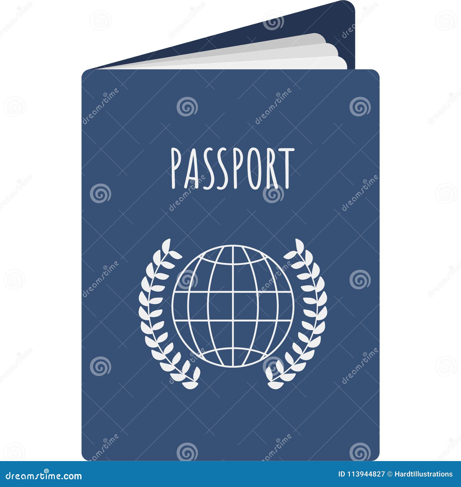 Global Passport Vector Illustration Stock Vector - Illustration of ...