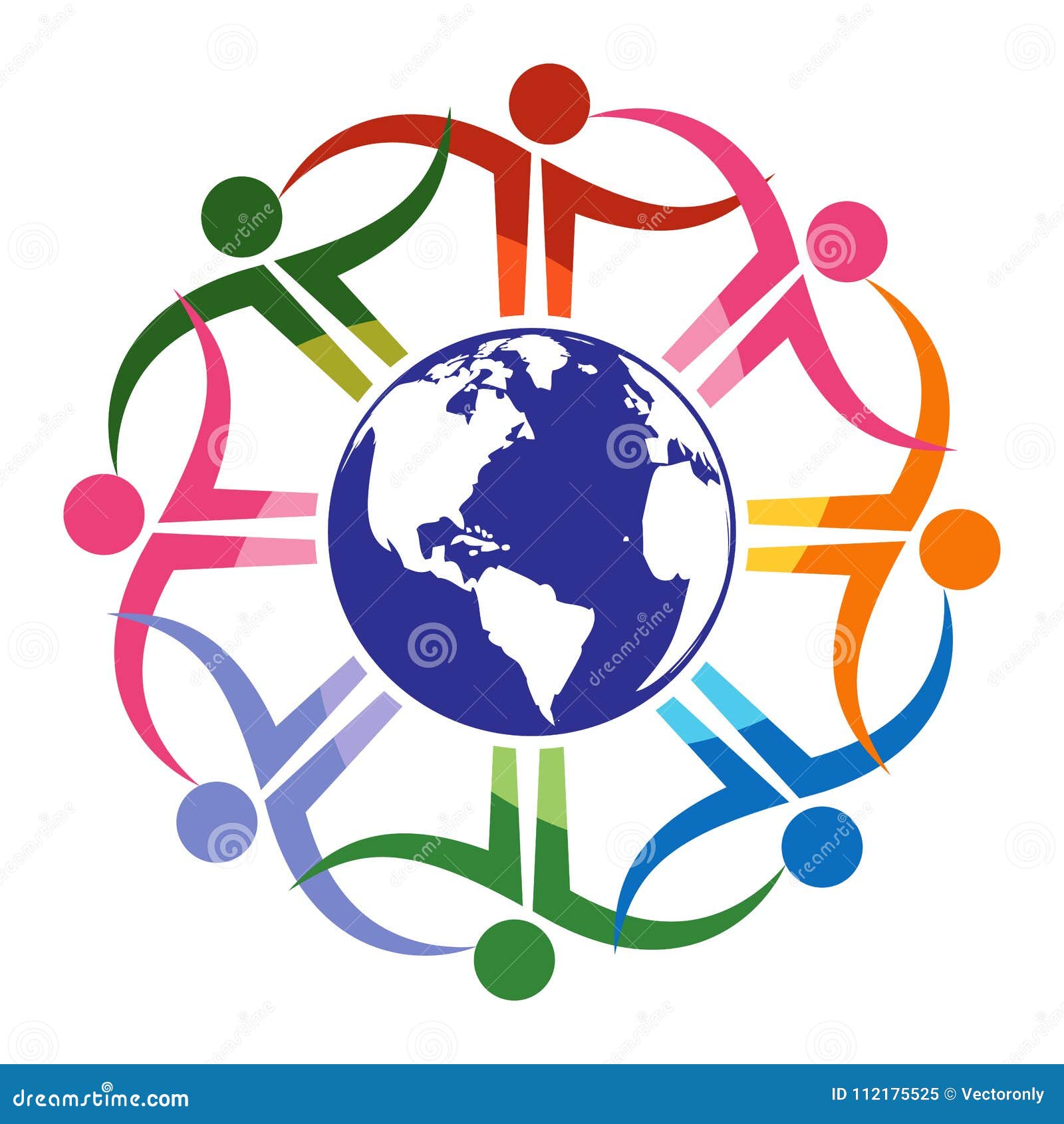 Team Around Globe - Vector Logo Stock Vector - Illustration of curves ...