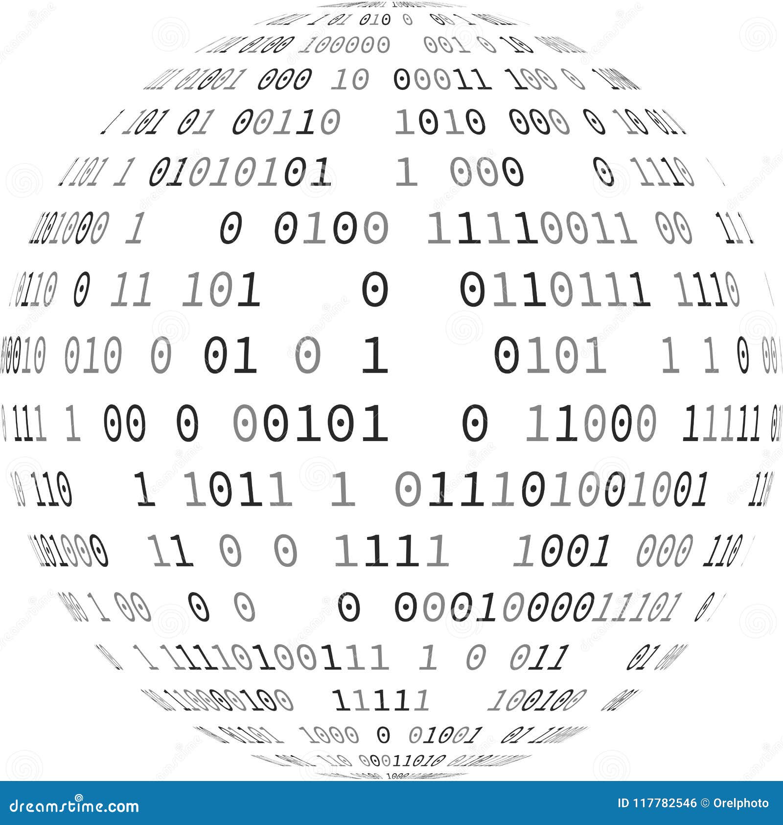 Vector Illustration of Globe with Binary Code Stock Vector ... Vector Illustration of Globe with Binary Code Stock Vector ...