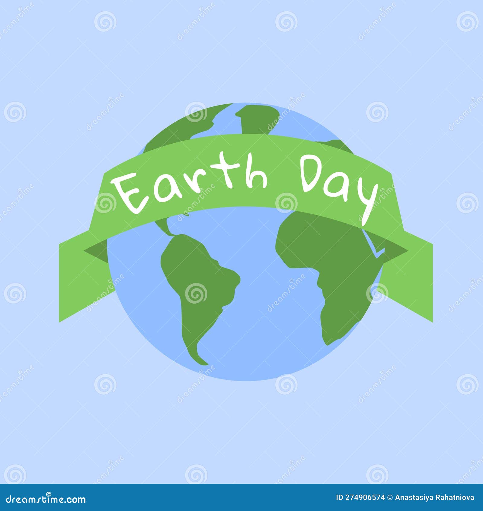 Vector Illustration of the Globe for Earth Day Stock Illustration ...