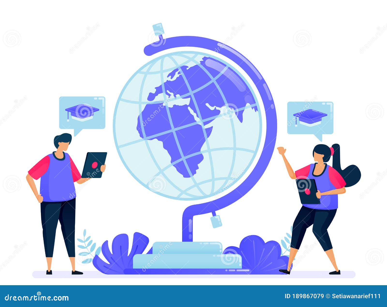 Vector Illustration for Globe of Education, Learning and Knowledge ...