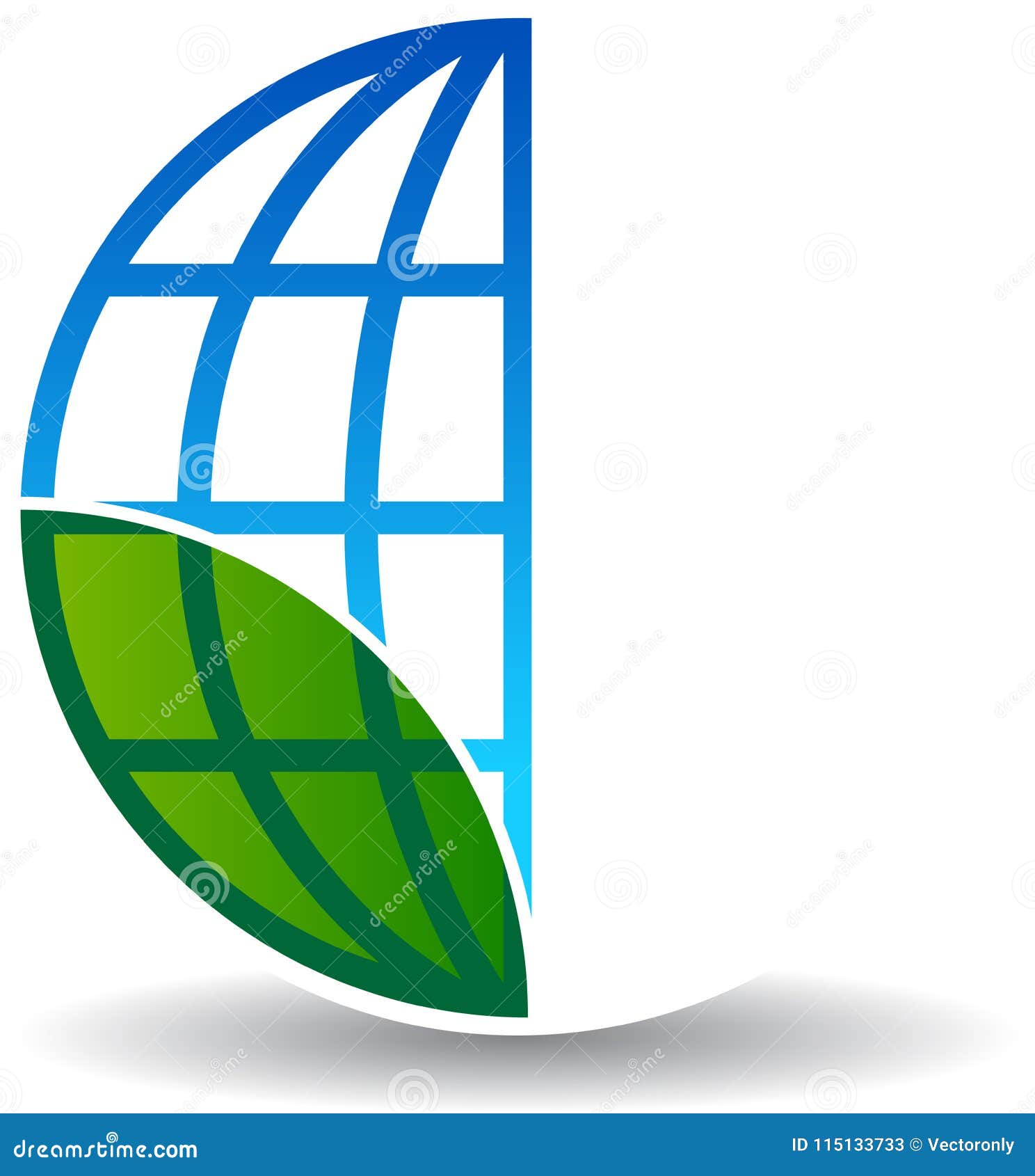 Global tree logo on white stock vector. Illustration of curve - 115133733