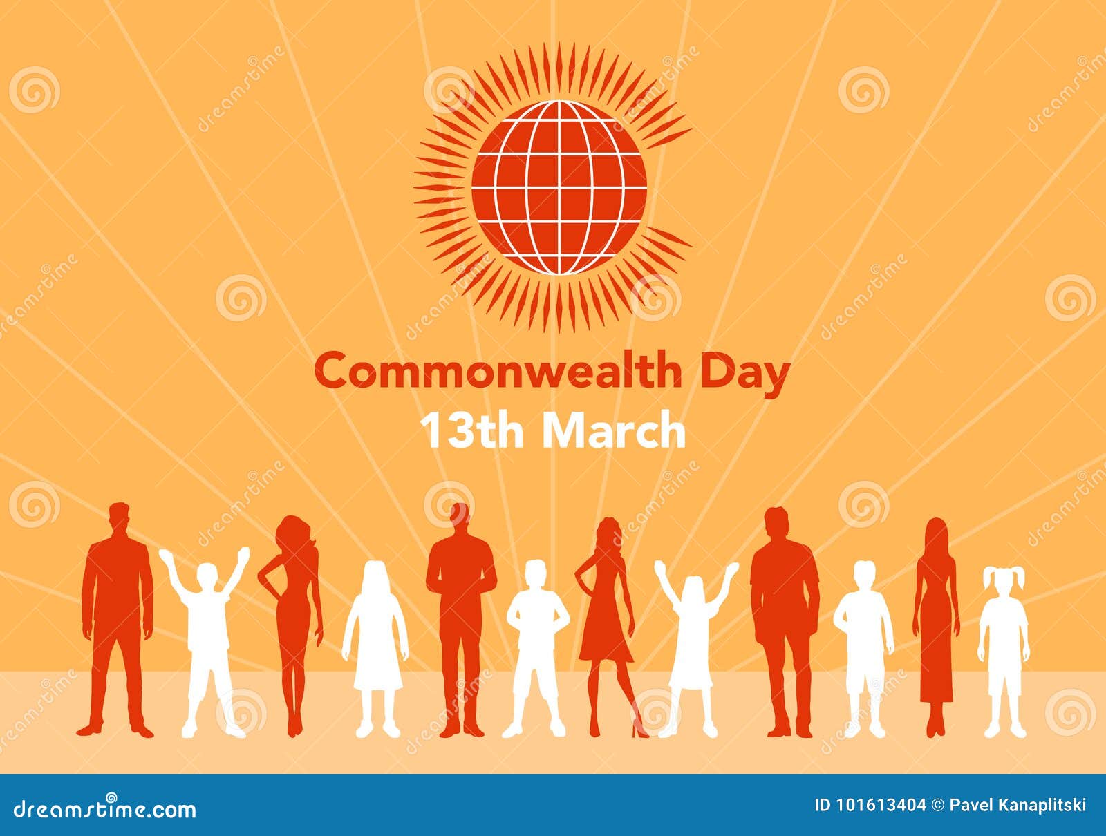 Commonwealth Day Illustration Stock Illustration - Illustration of ...