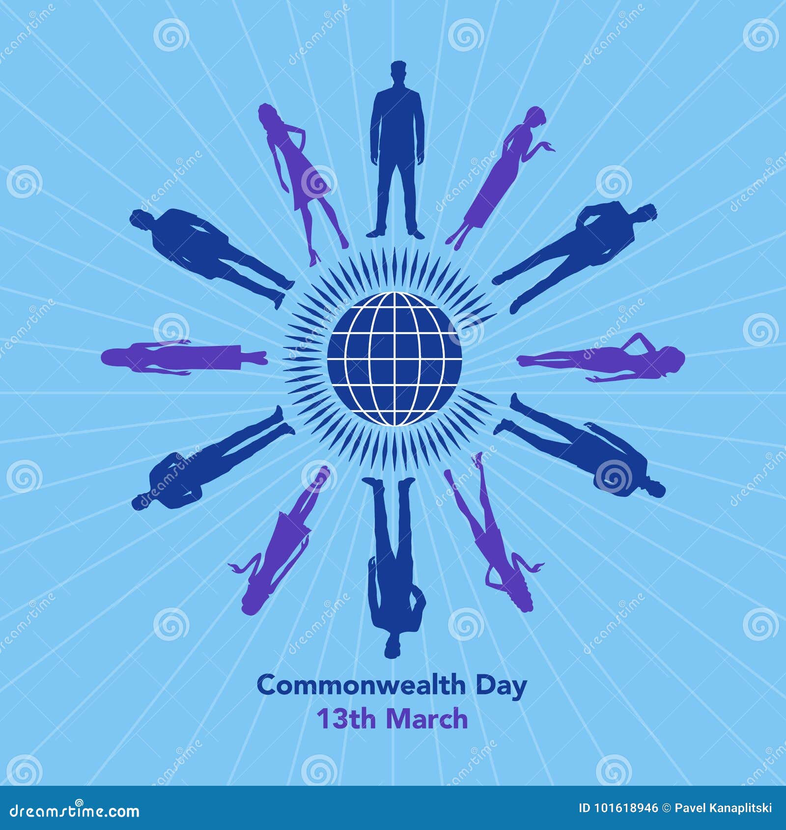 Commonwealth Day Illustration Stock Illustration - Illustration of ...