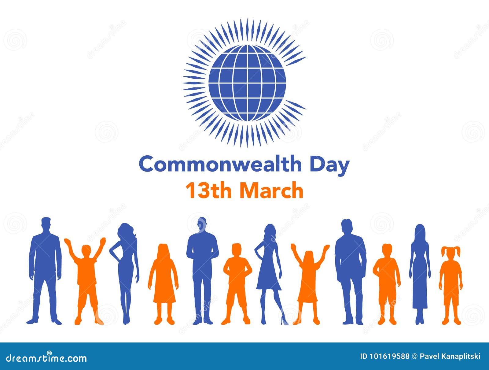 Commonwealth Day Illustration Stock Illustration - Illustration of ...