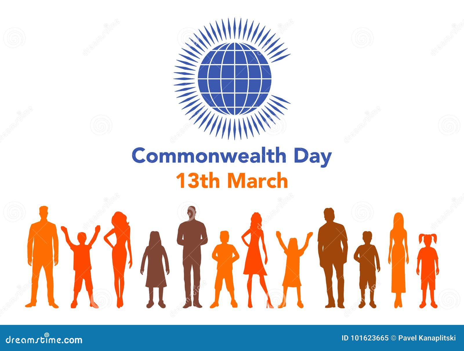Commonwealth Day Illustration Stock Illustration - Illustration of ...