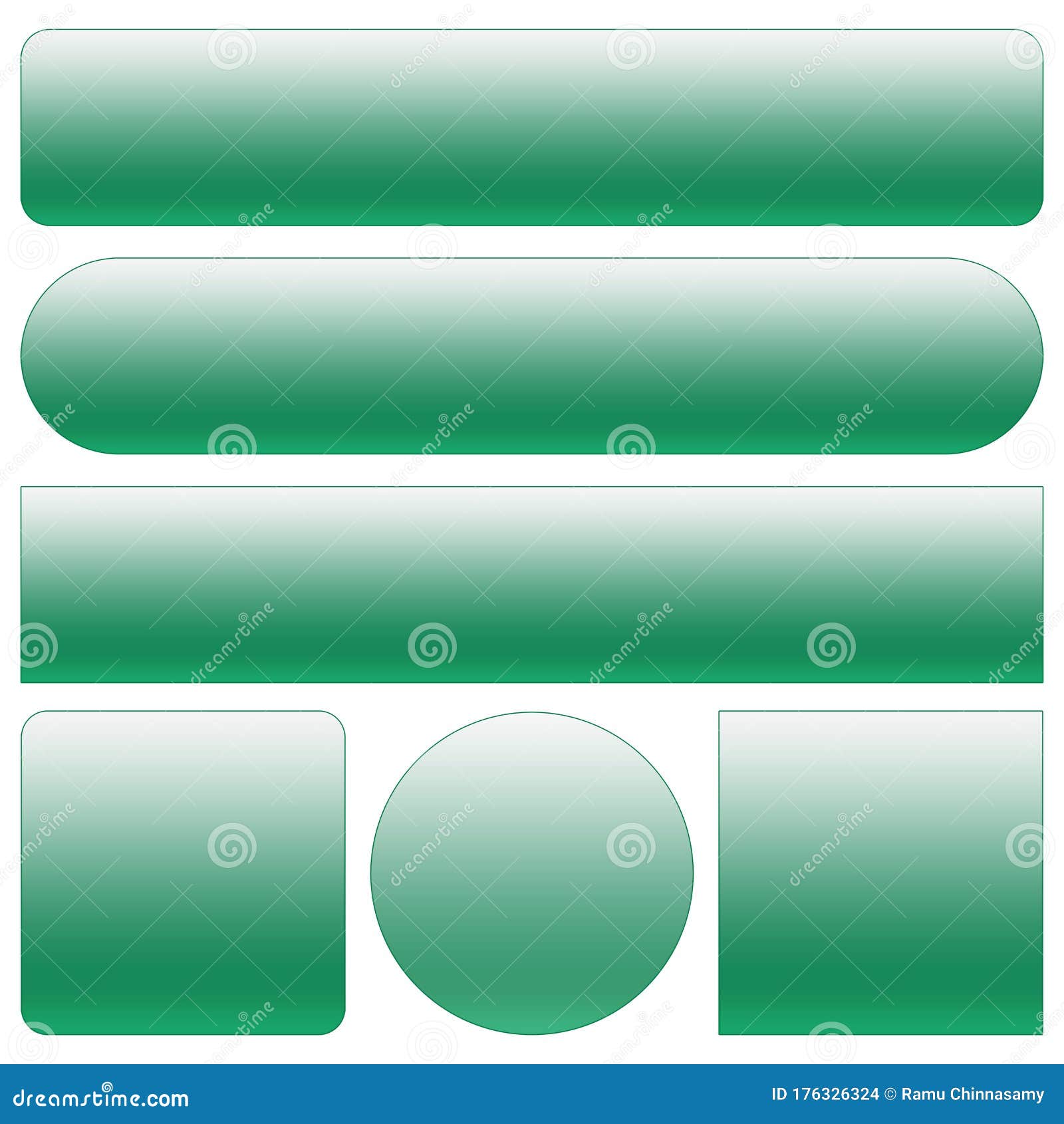 Web buttons blank plain stock illustration. Illustration of glossy ...