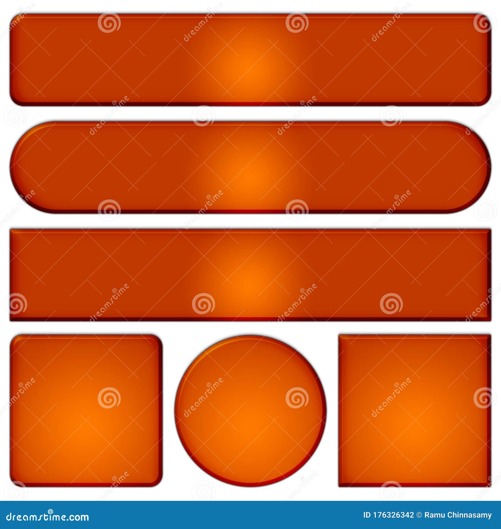 Web buttons blank plain stock illustration. Illustration of next ...