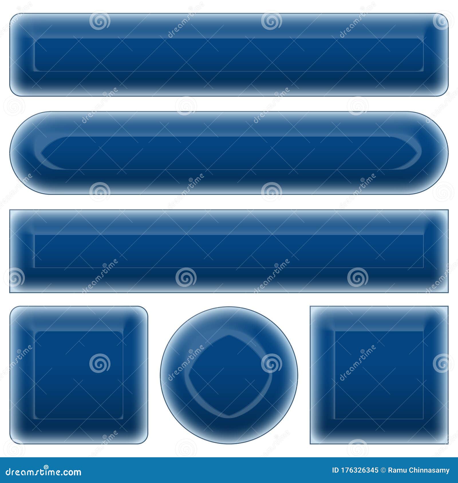 Web buttons blank plain stock illustration. Illustration of jelly ...