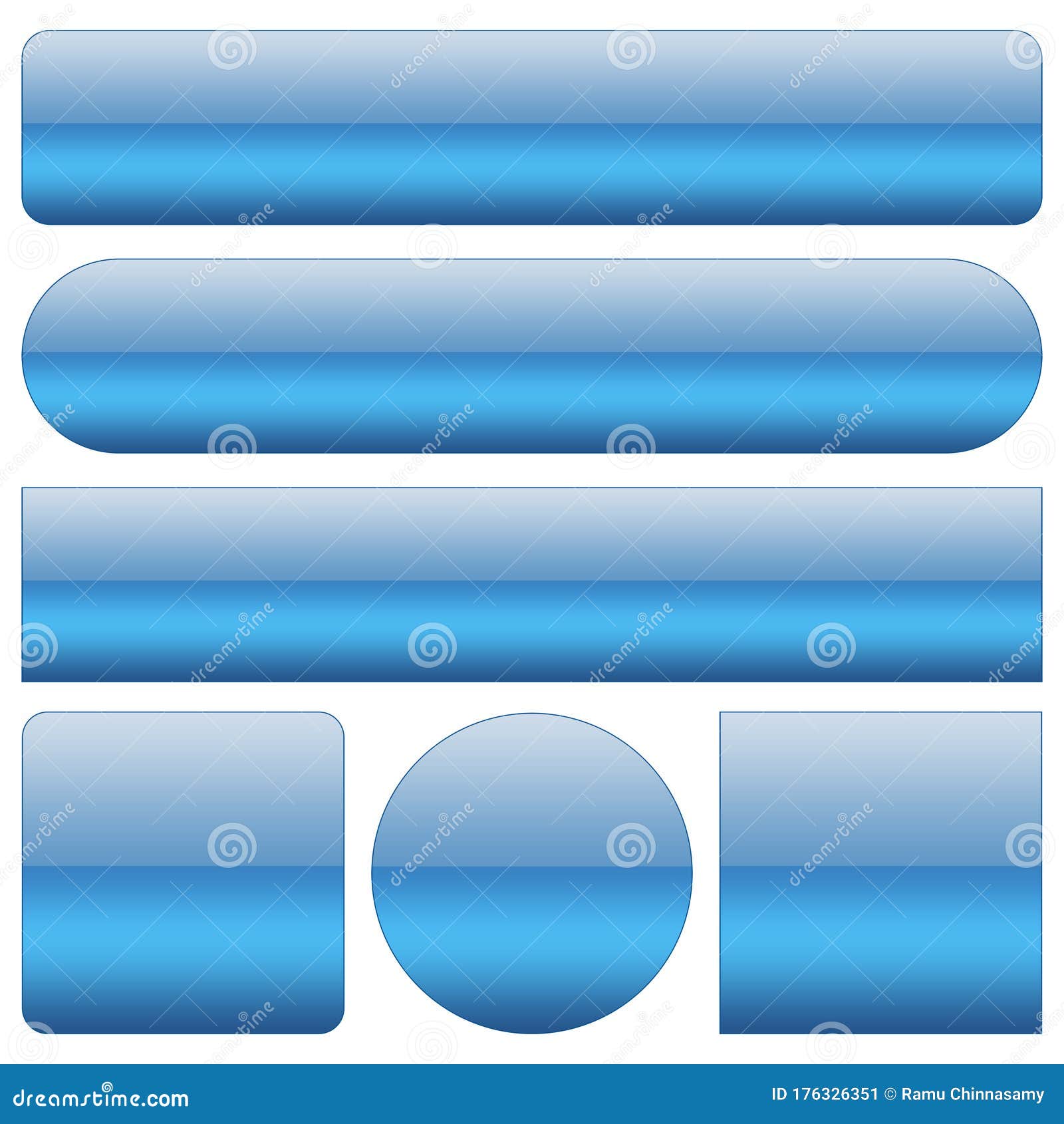 Web buttons blank plain stock illustration. Illustration of jelly ...