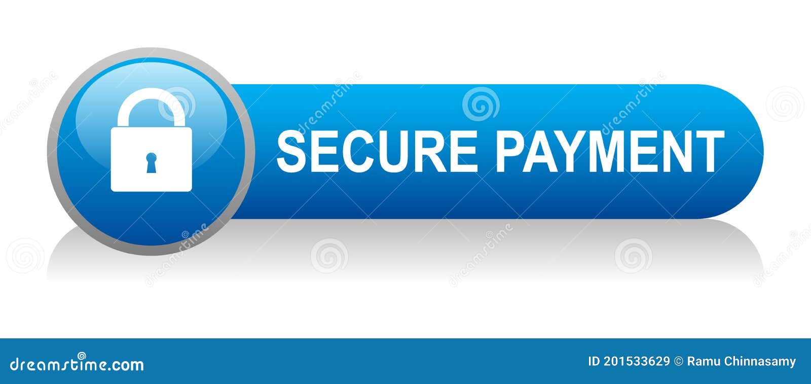 Secure payment icon button stock illustration. Illustration of code ...