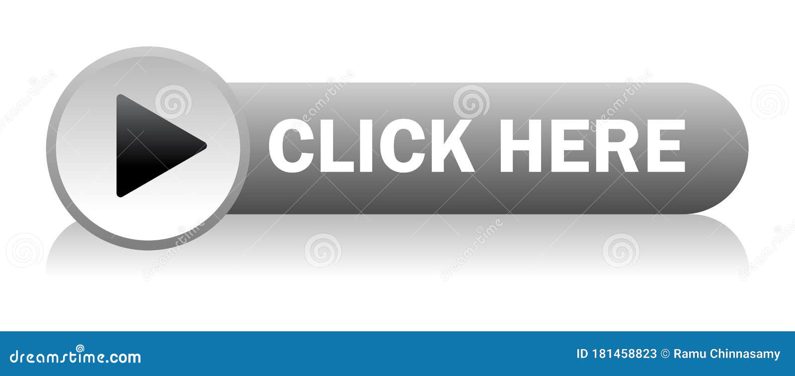 Click here button stock illustration. Illustration of element - 181458823