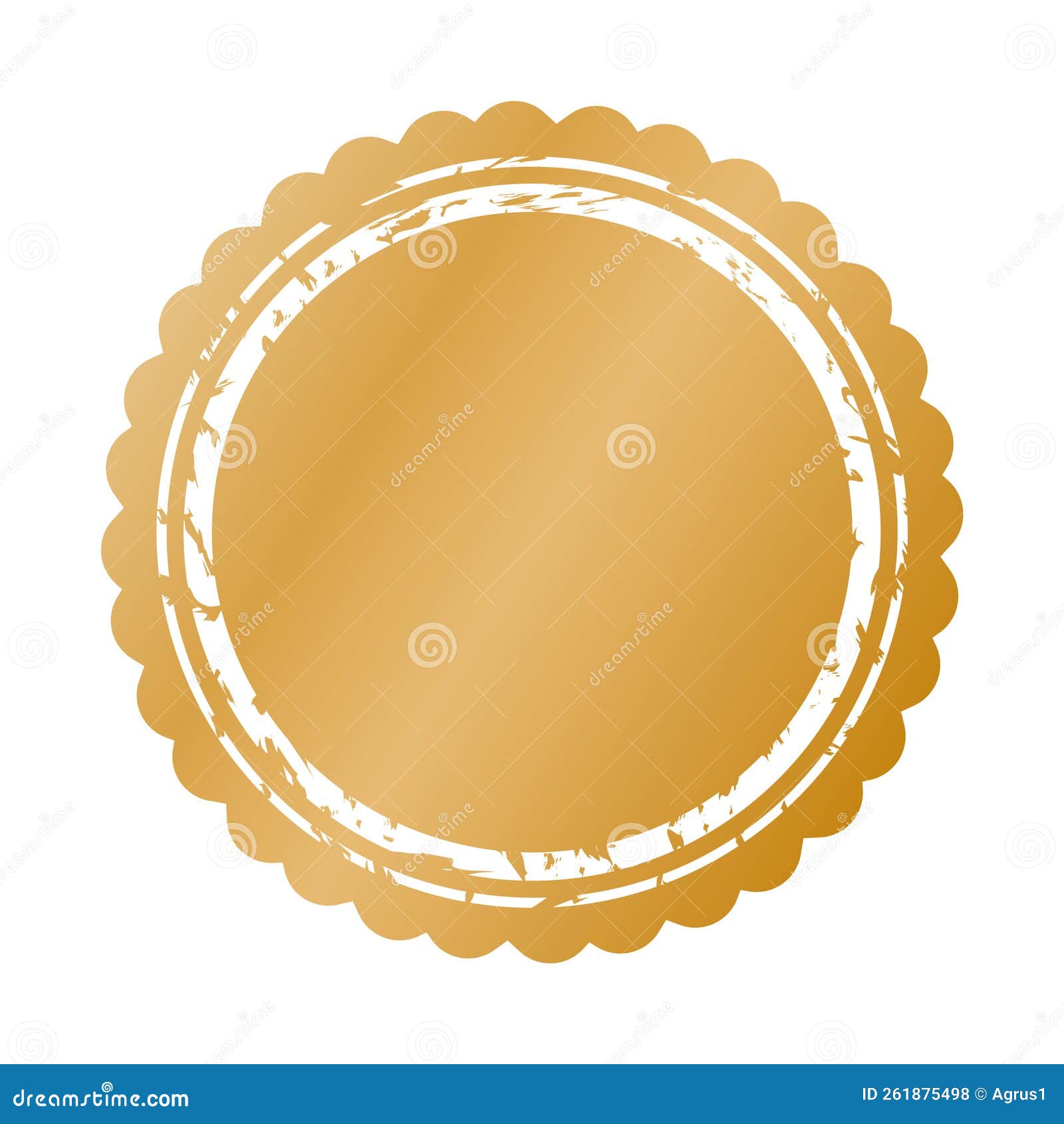 Vector Illustration of Gold Colored Award Banner Stock Vector ...